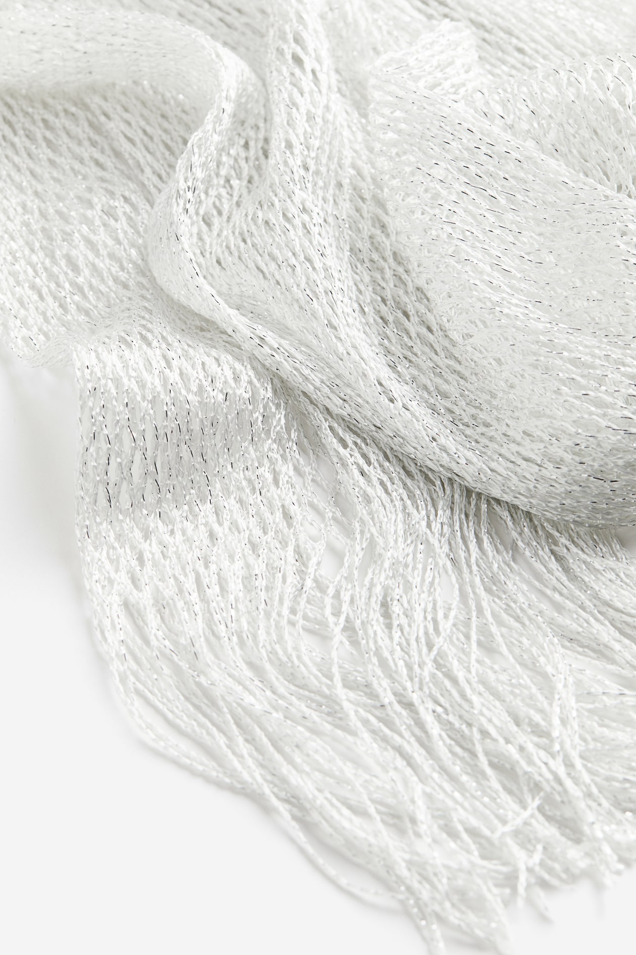 Glittery Net Scarf - White - Ladies | H&M US