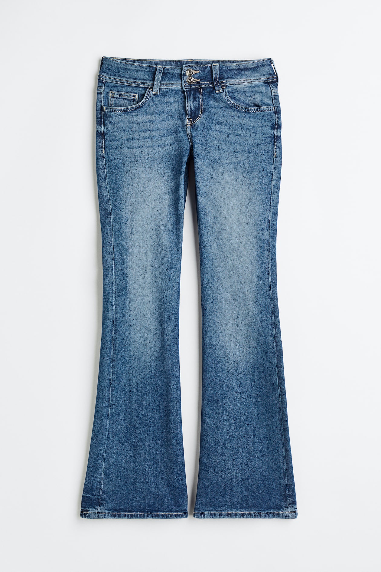 Flared Low Jeans - Denim blue - Ladies | H&M GB