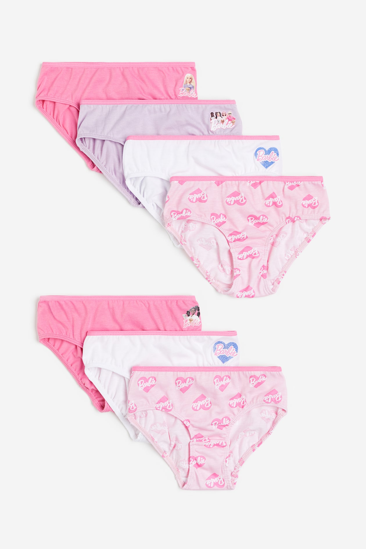 7-pack trosa i bomull - Rosa/Barbie - BARN | H&M SE