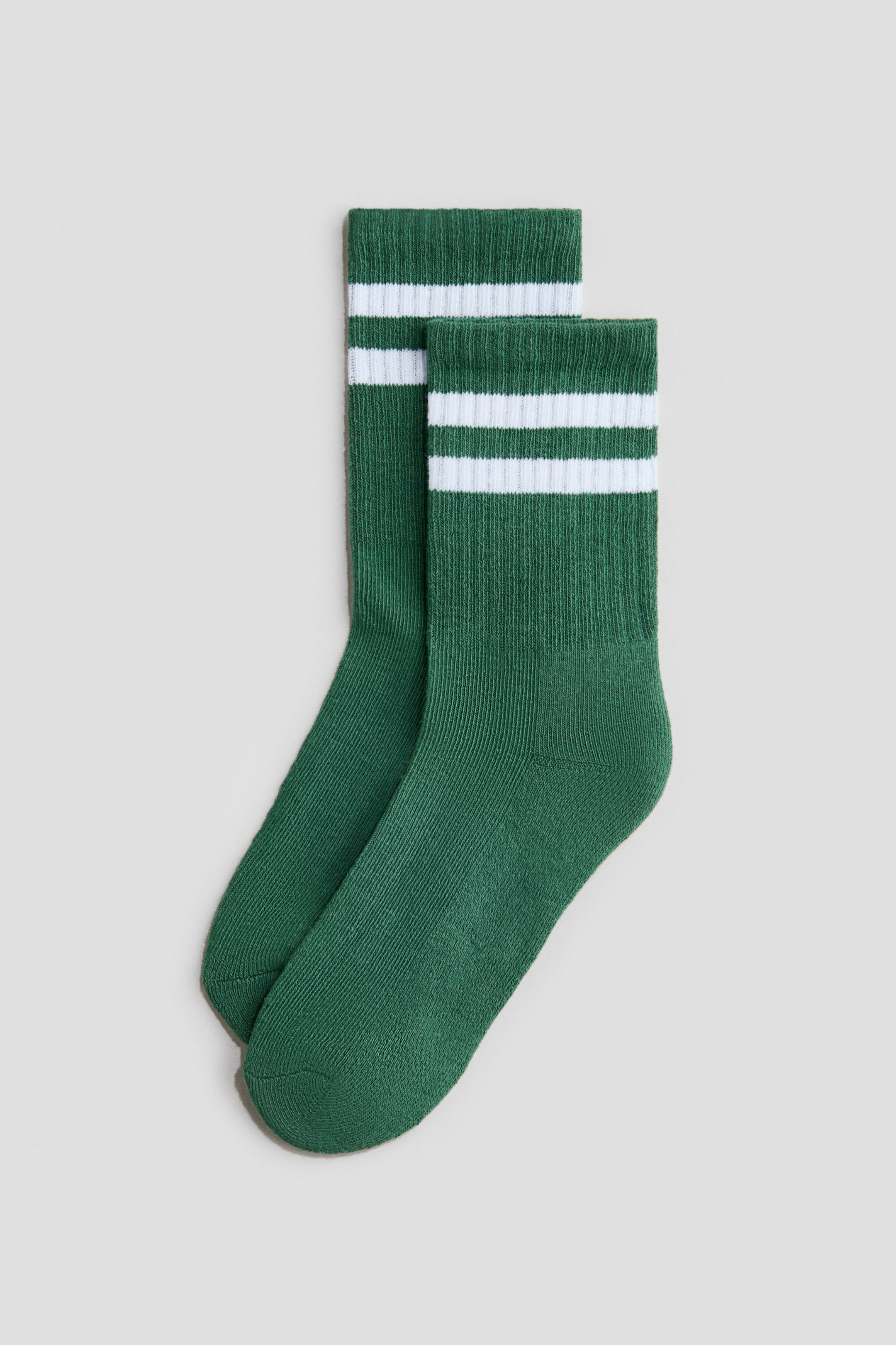 Pack de 5 calcetines acanalados en tejido de rizo - Verde/Verde oscuro ...