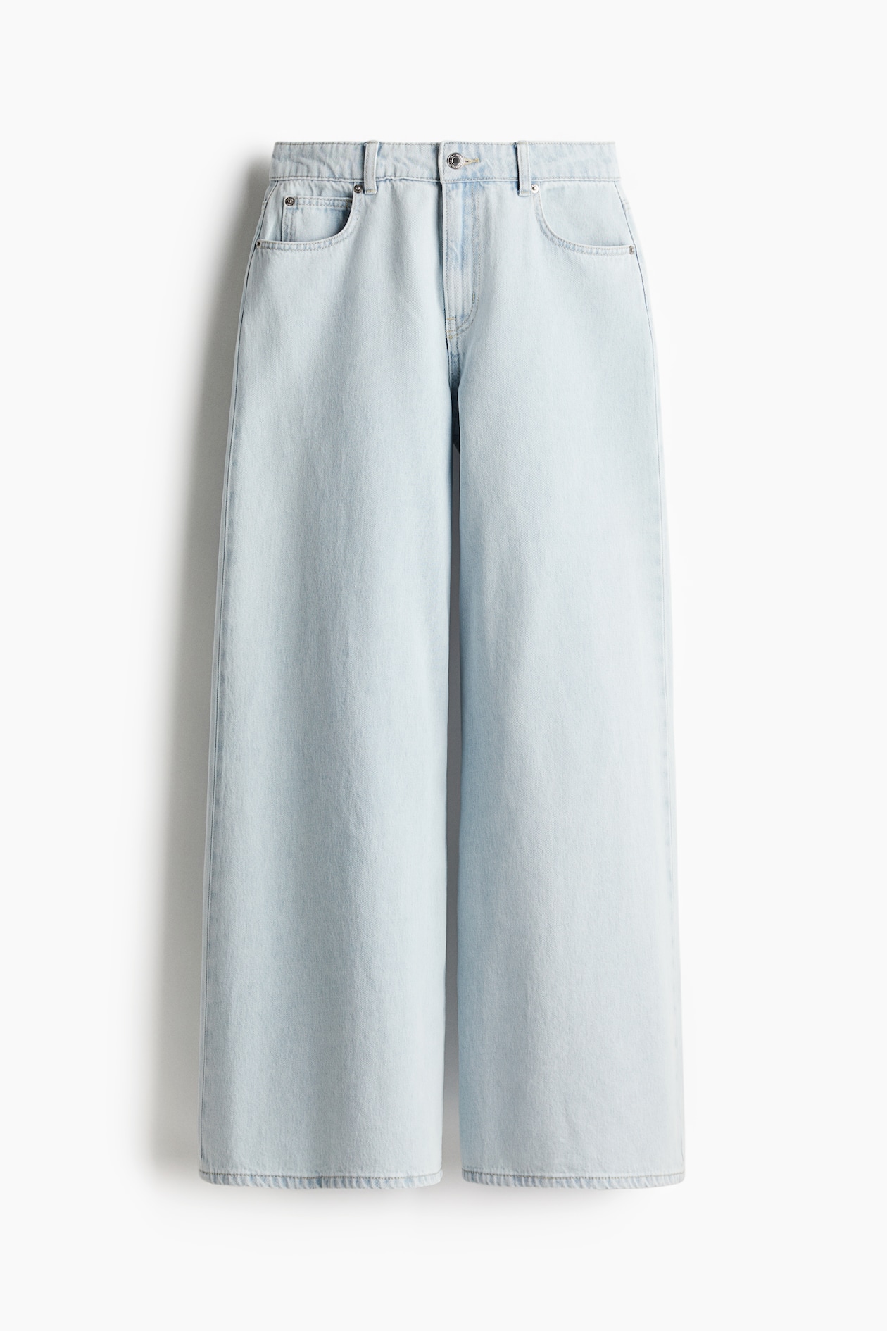 Women's Pale denim blue Wide High Jeans | H&M CA