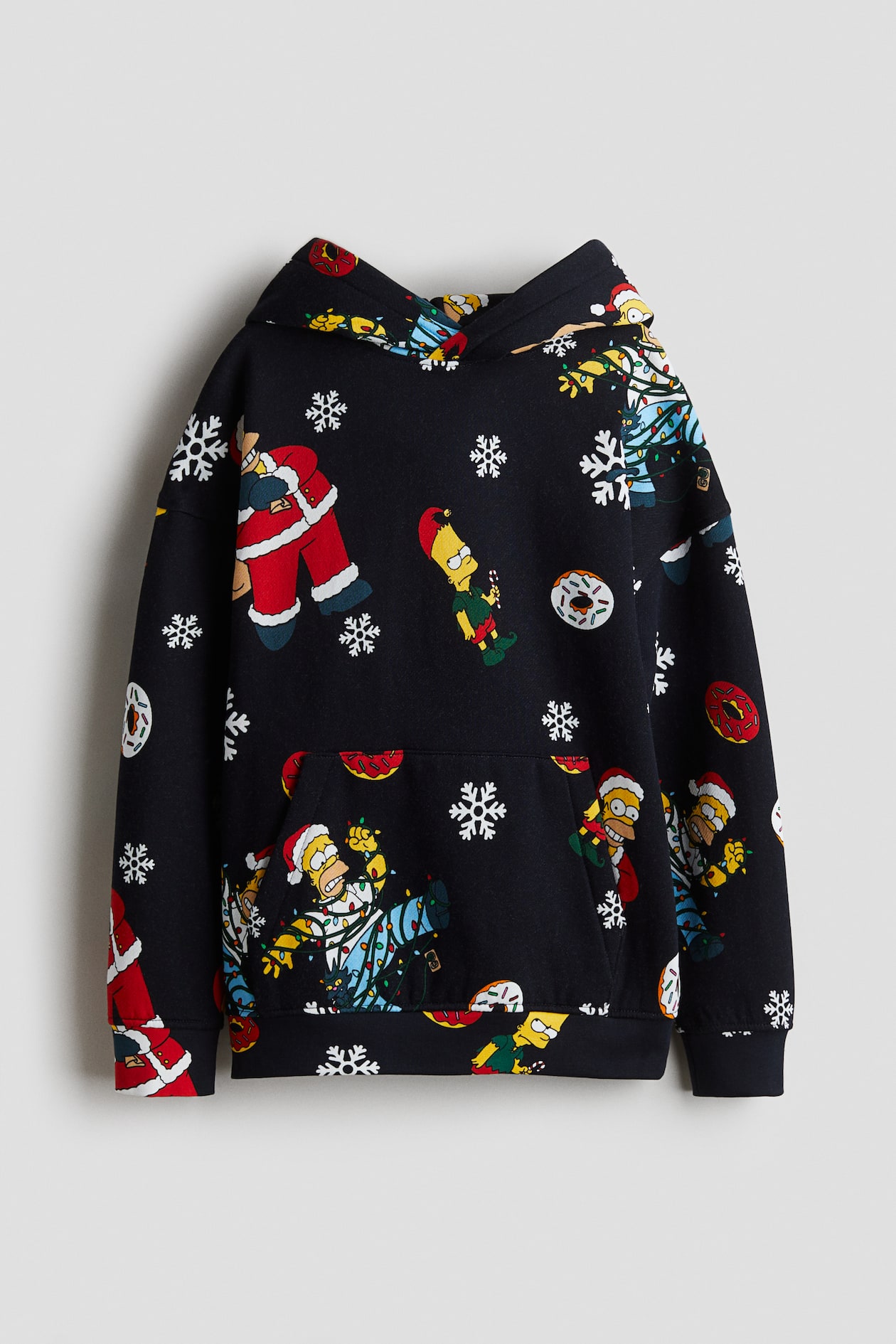 Printed hoodie - Dark blue/The Simpsons - Kids | H&M IN