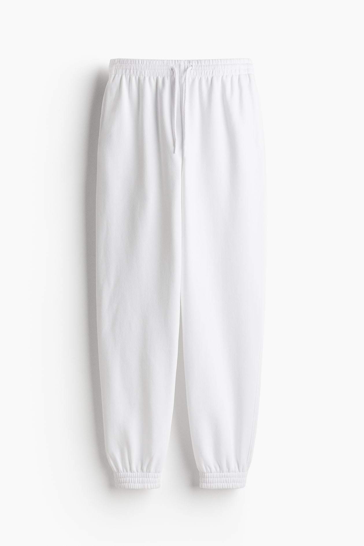High-waisted joggers - White - Ladies | H&M IN