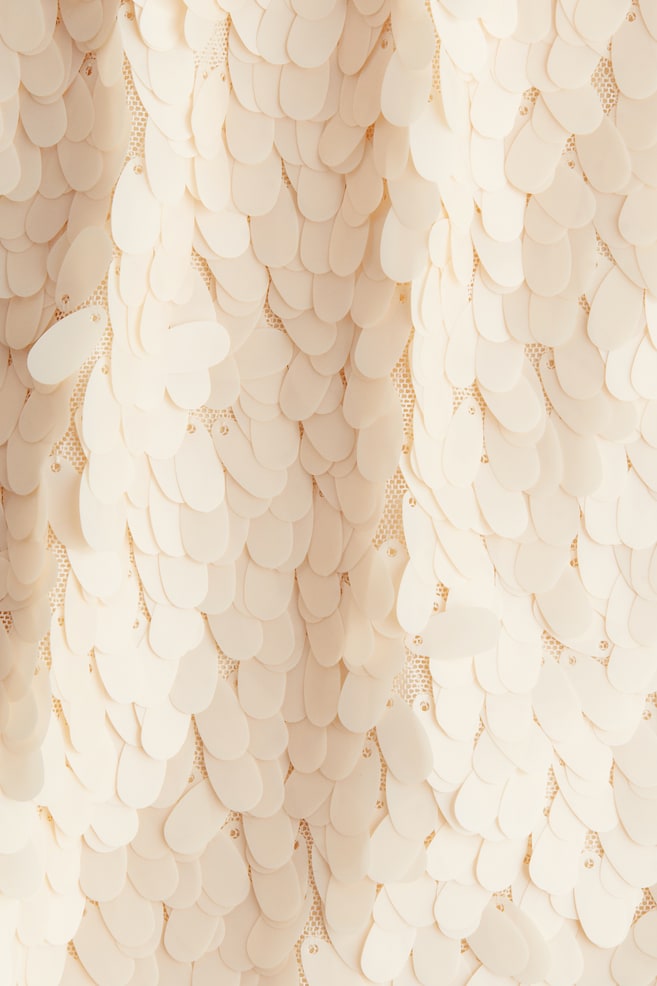 Sequined vest top - Cream - Ladies | H&M IN