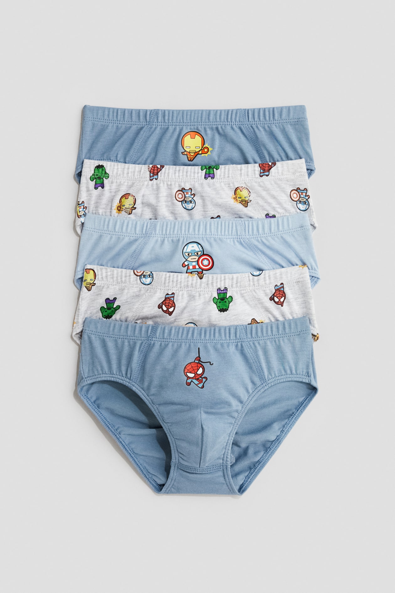 5-pack printed boys’ briefs - Blue/The Avengers - Kids | H&M