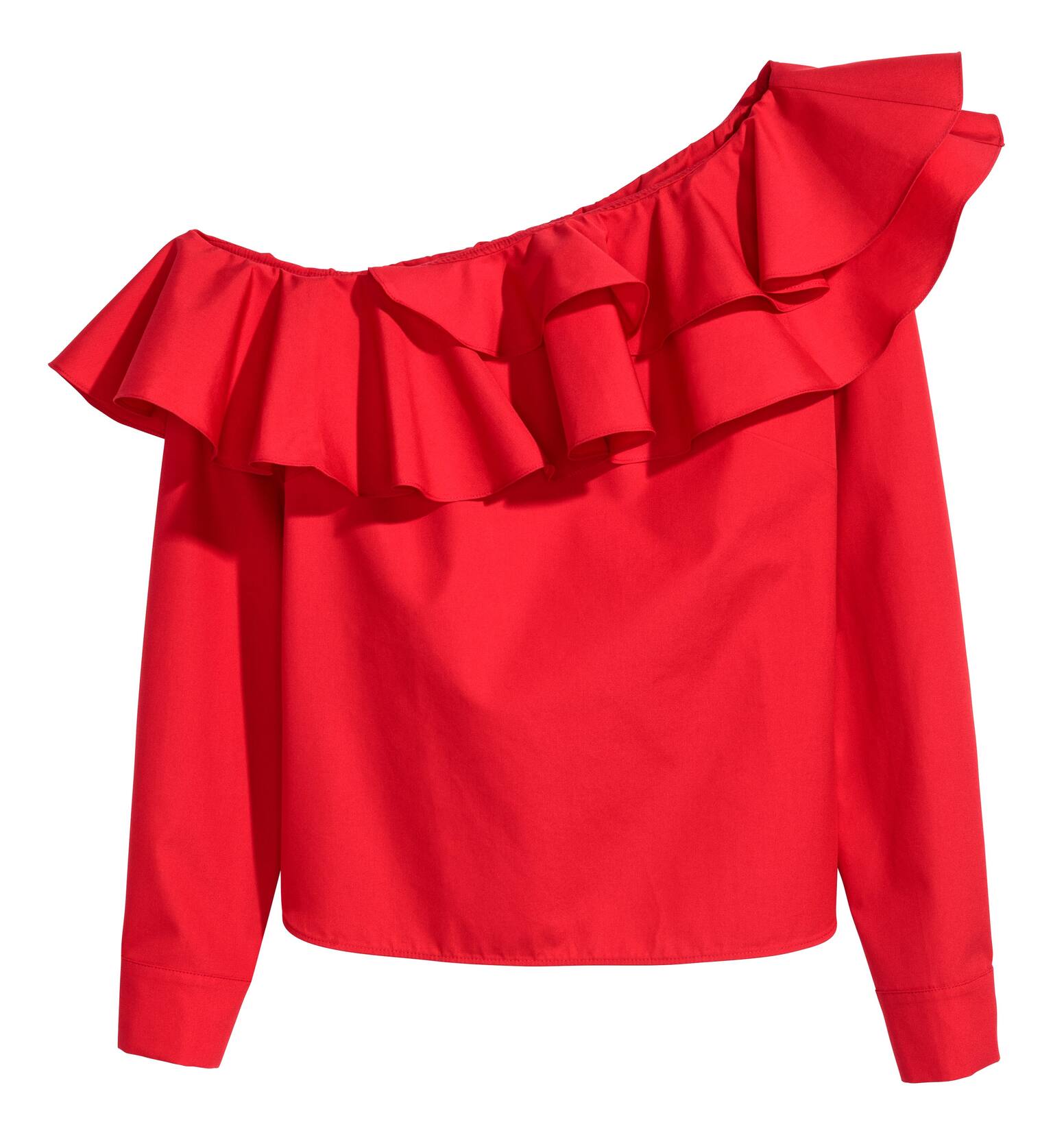 Women's Red One-shoulder blouse | H&M GB