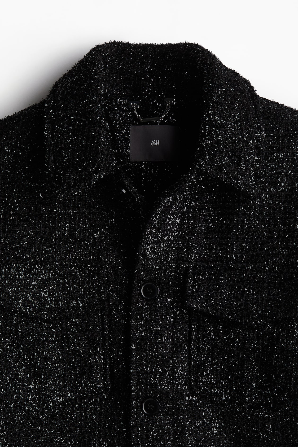 Regular Fit Wool-Blend Shacket - Black - Men | H&M US