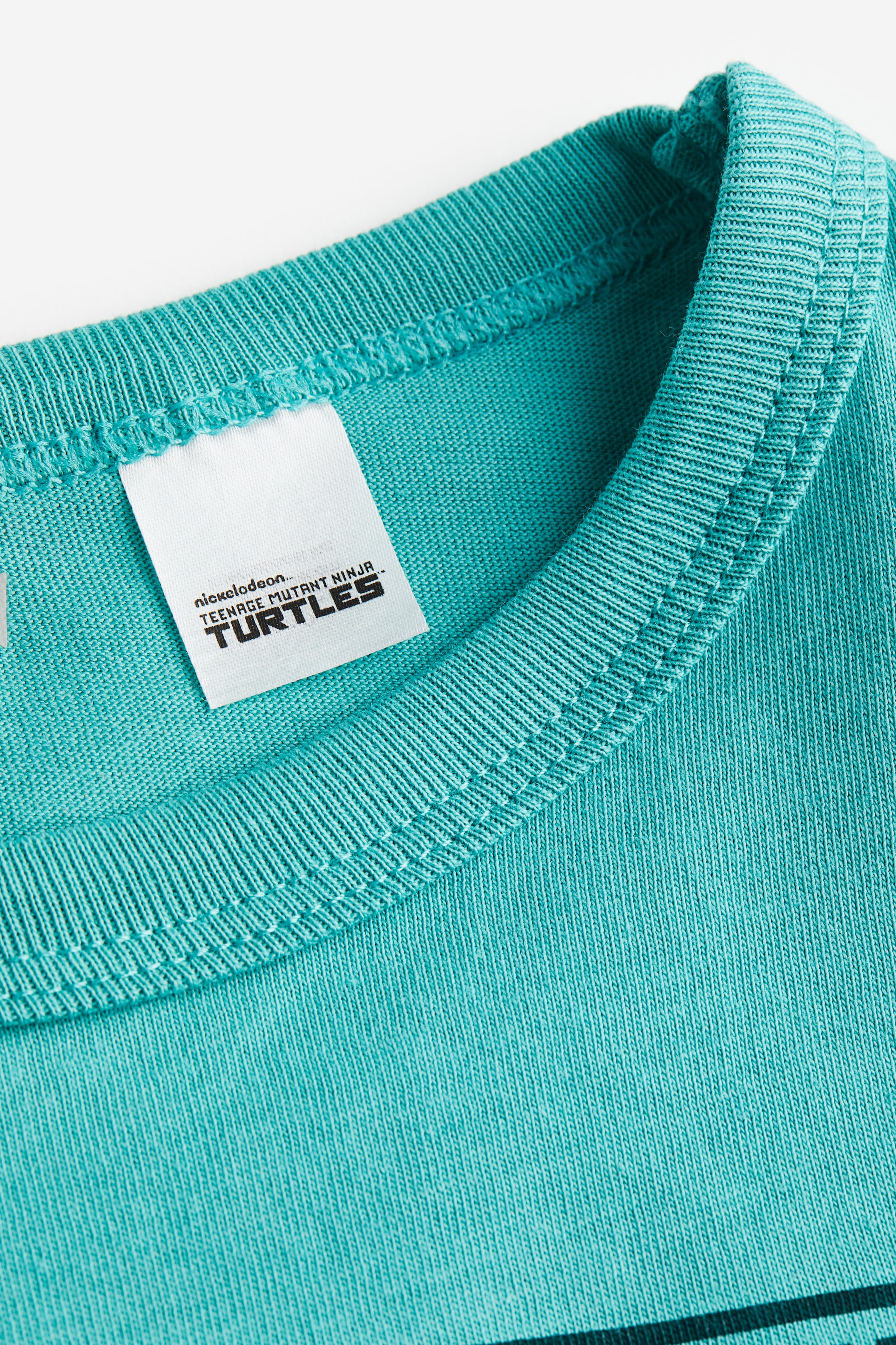 Printed cotton T-shirt - Dark turquoise/TMNT - Kids | H&M IE