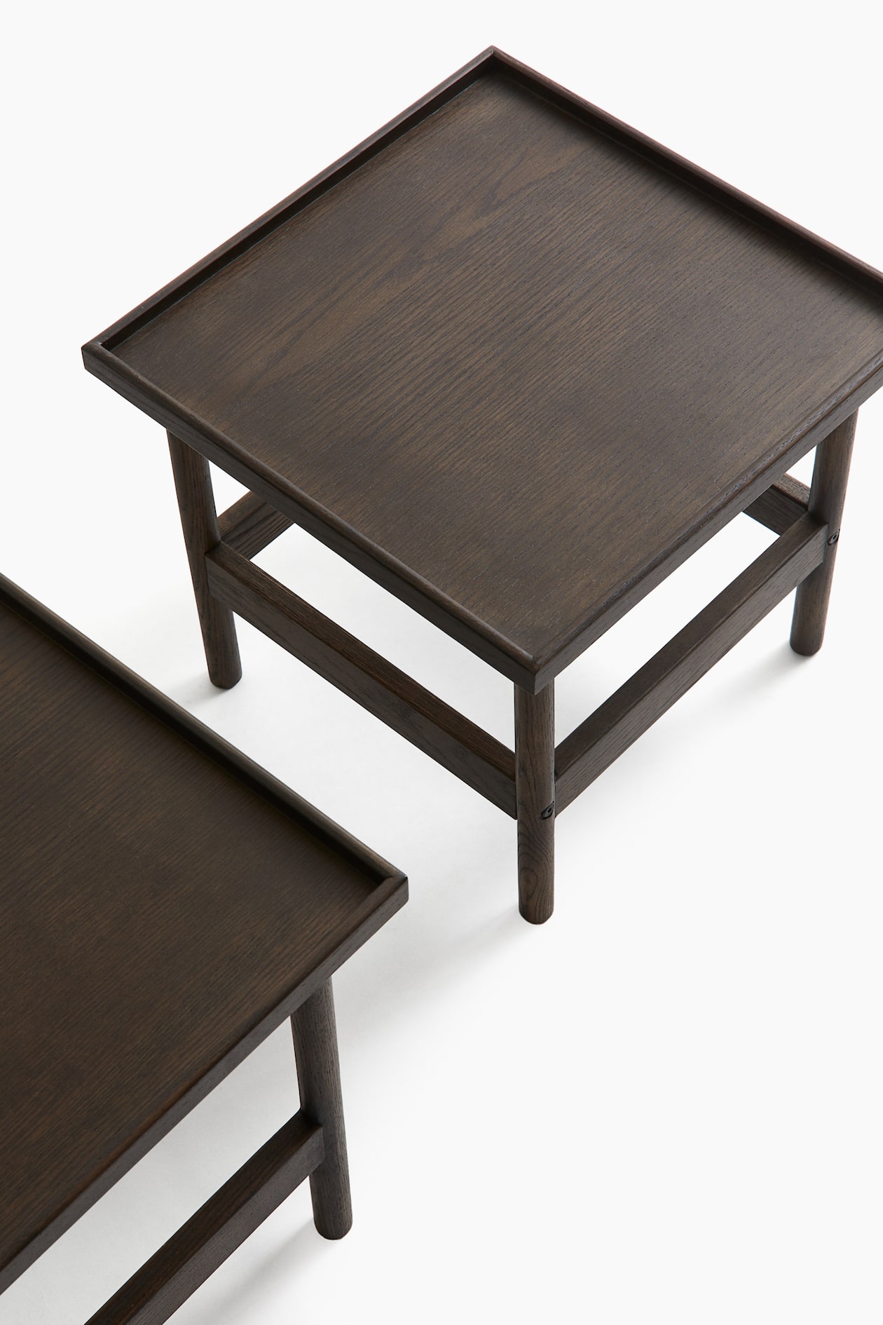 Wooden Nesting Tables - Dark brown - Home All | H&M US