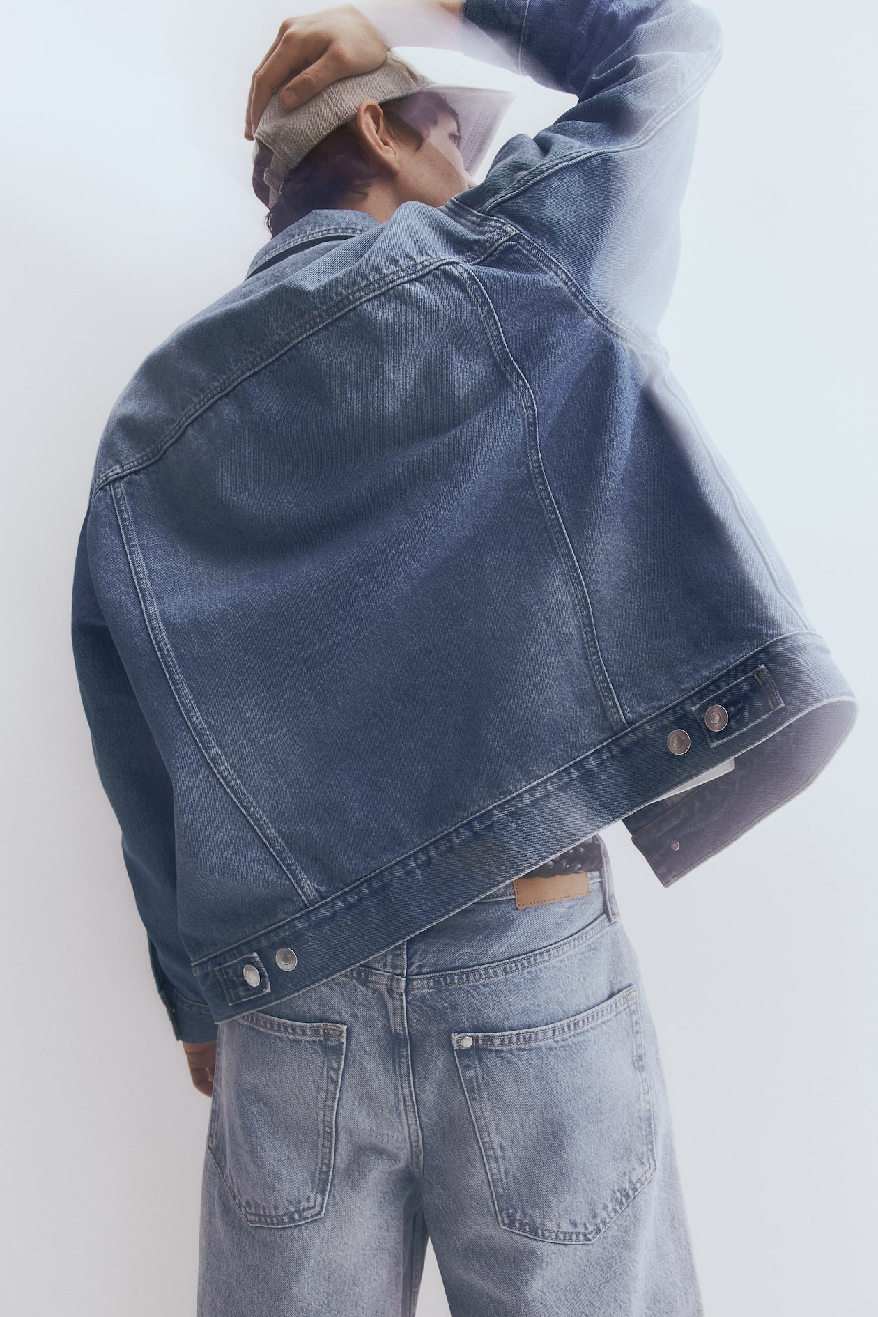 Loose-Fit Denim Jacket - Light denim blue - Men | H&M US