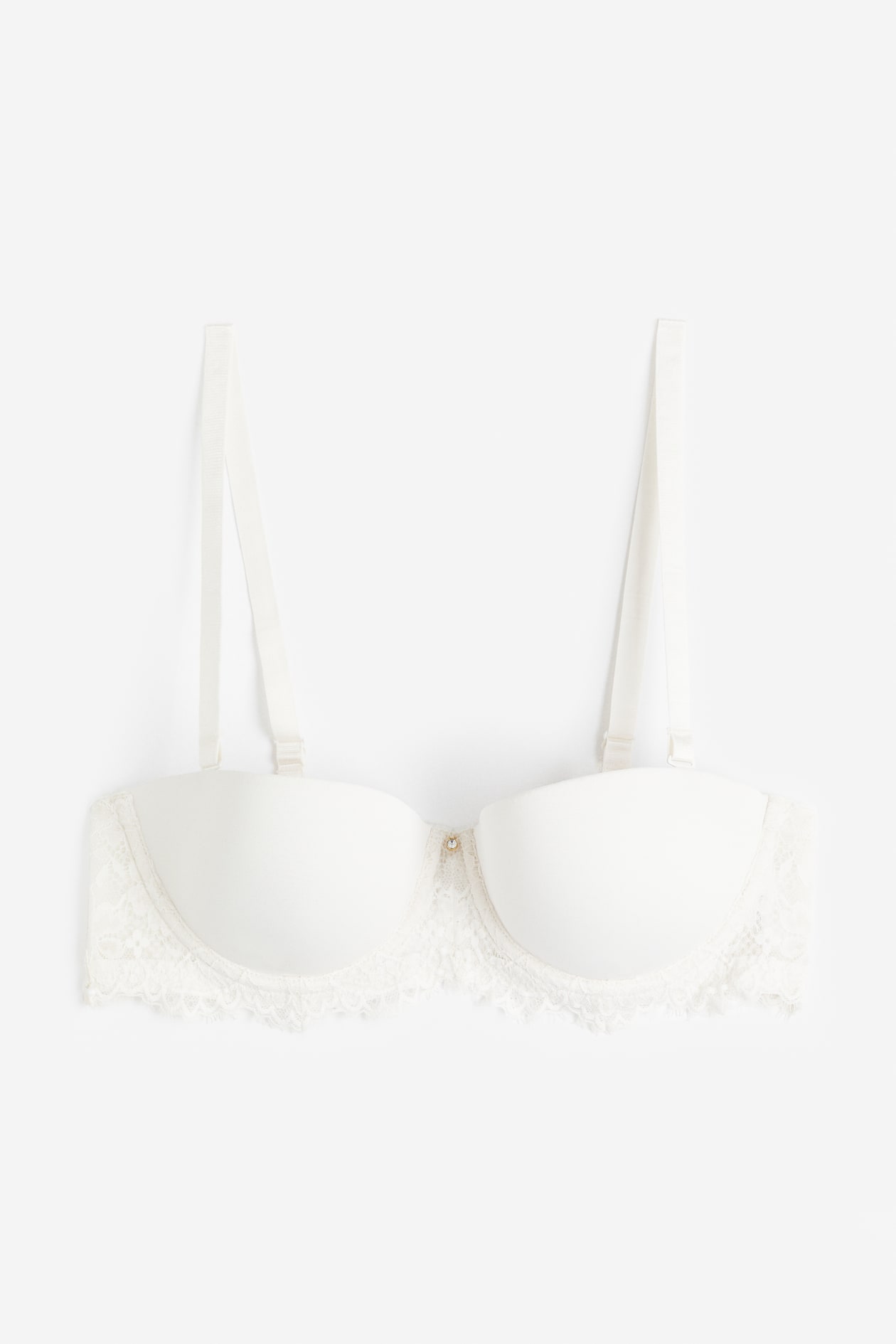 Women's White Padded balconette bra | H&M GB