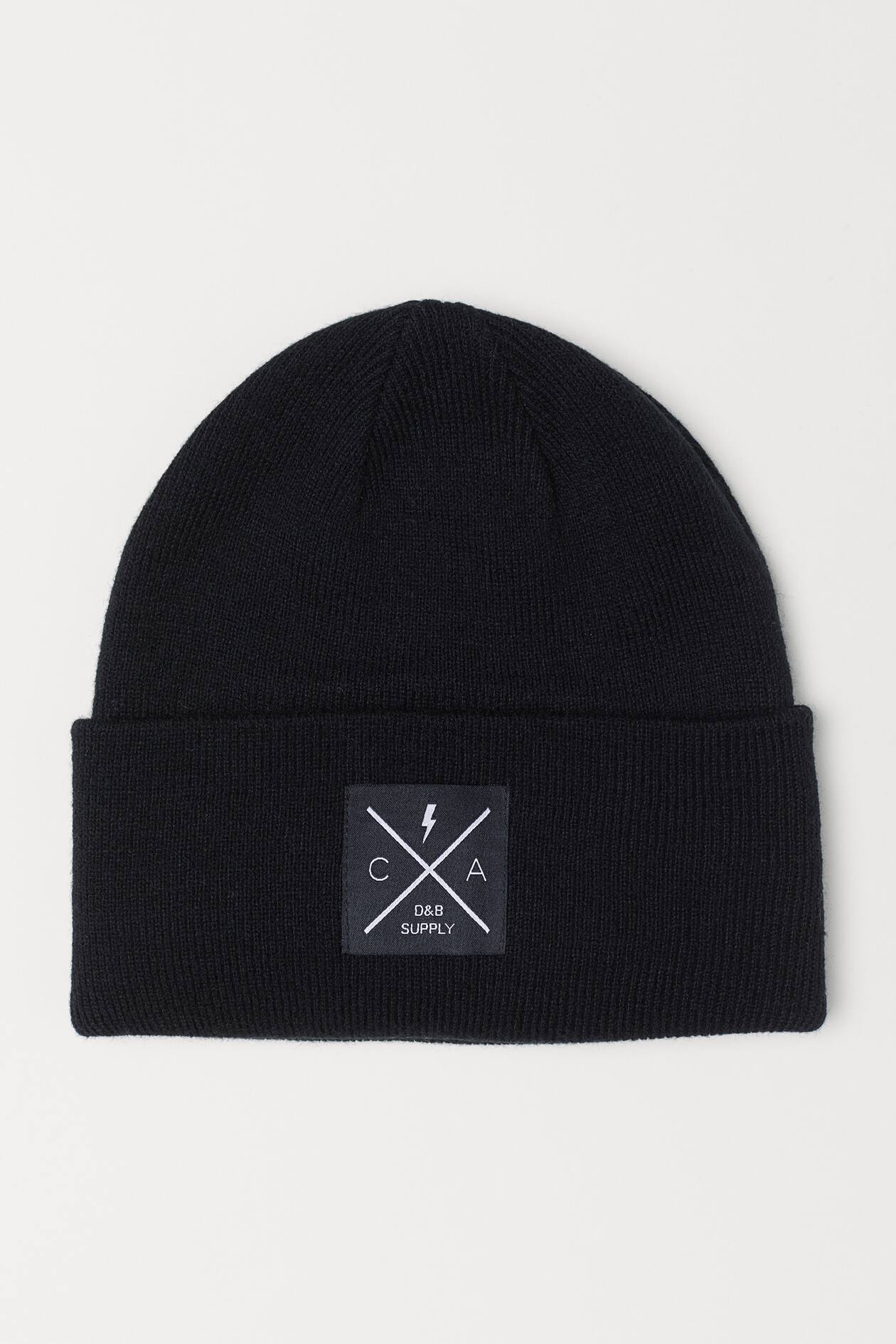 Fine-knit Hat - Black/X - Men | H&M CA