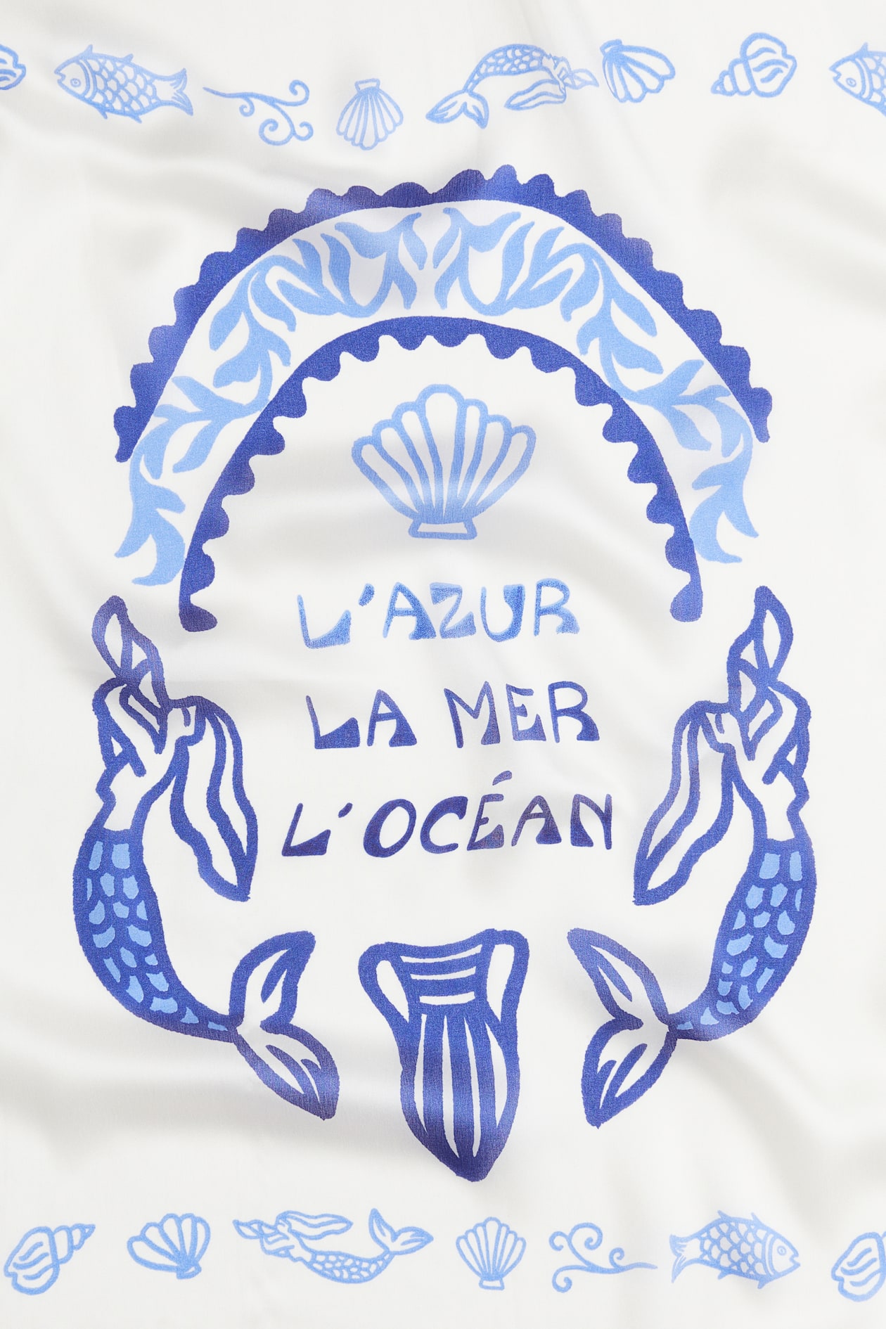 Pañuelo estampado - Blanco/Azul - MUJER | H&M ES