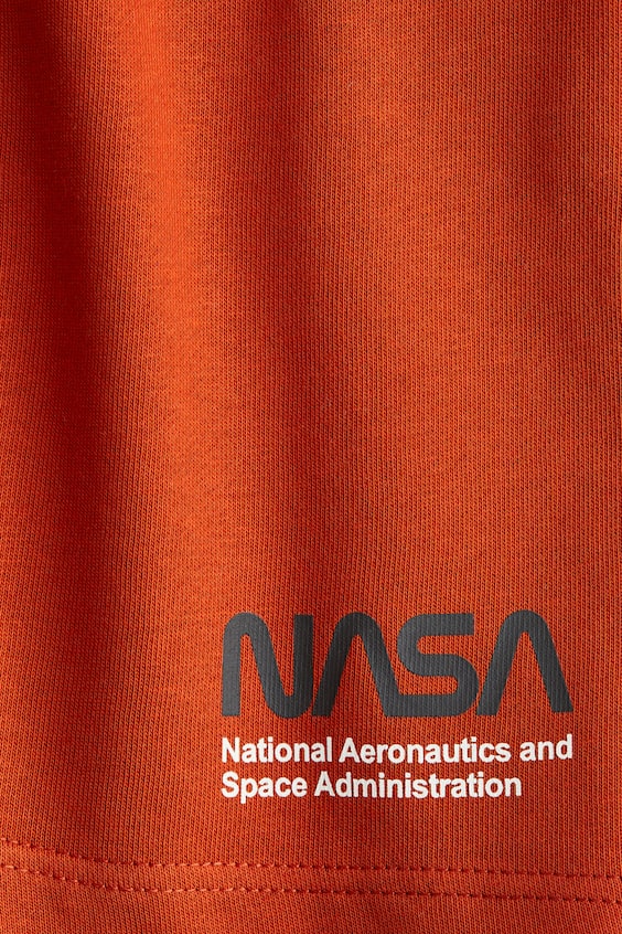Printed Sweatshorts - Dark orange/NASA - Kids | H&M US