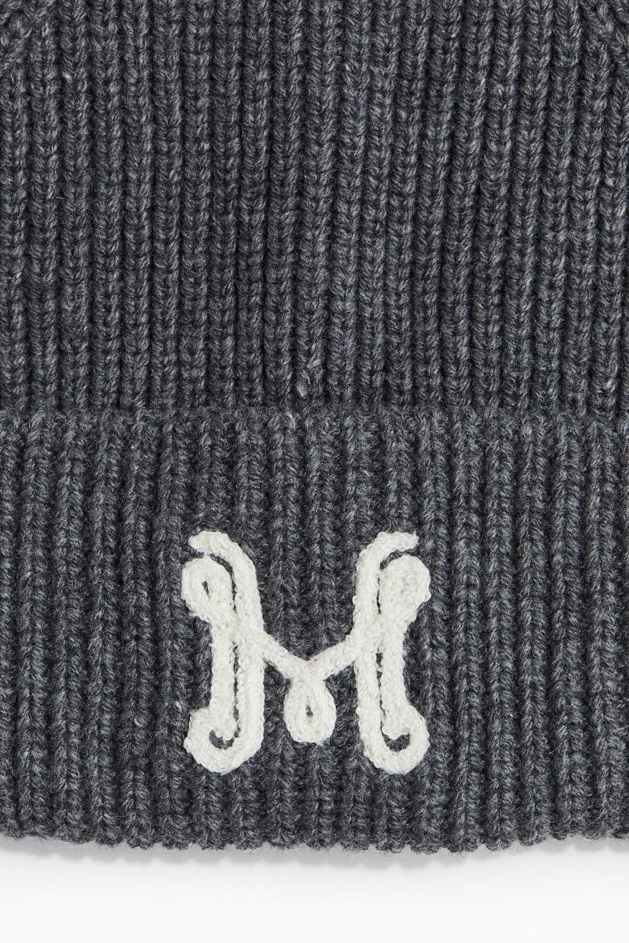 Women's Dark gray melange Rib-Knit Beanie | H&M US