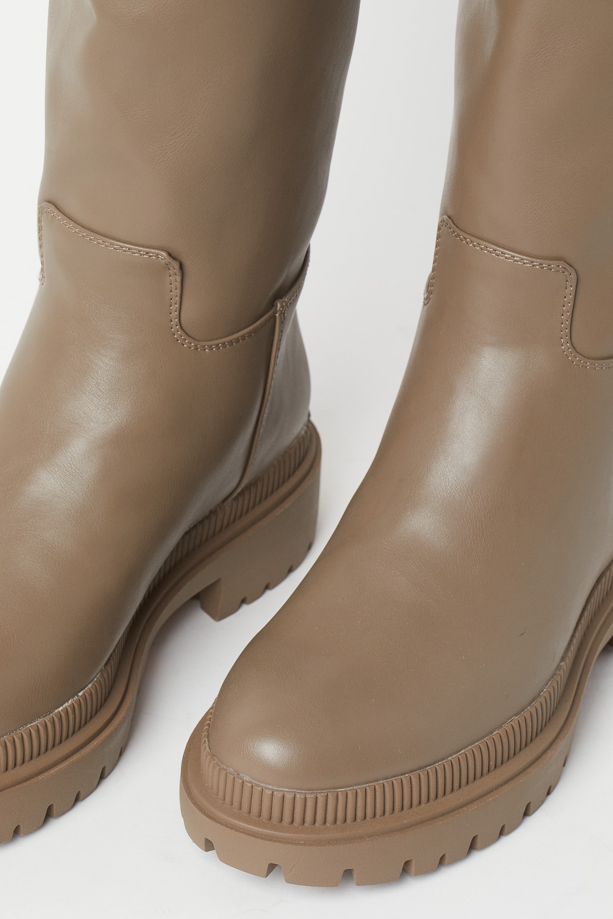 Knee-high boots - Dark greige - Ladies | H&M GB