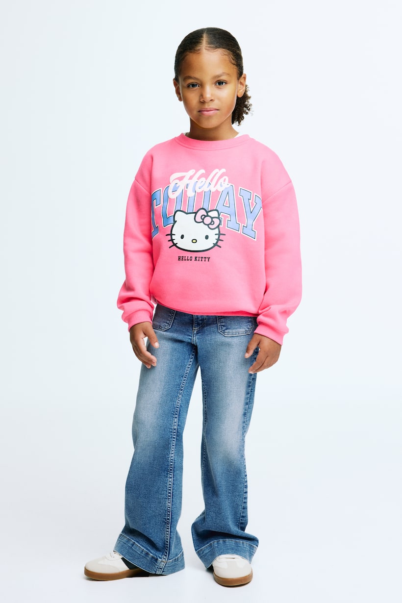 Pink/Hello Kitty Printed Sweatshirt for kids | H&M US
