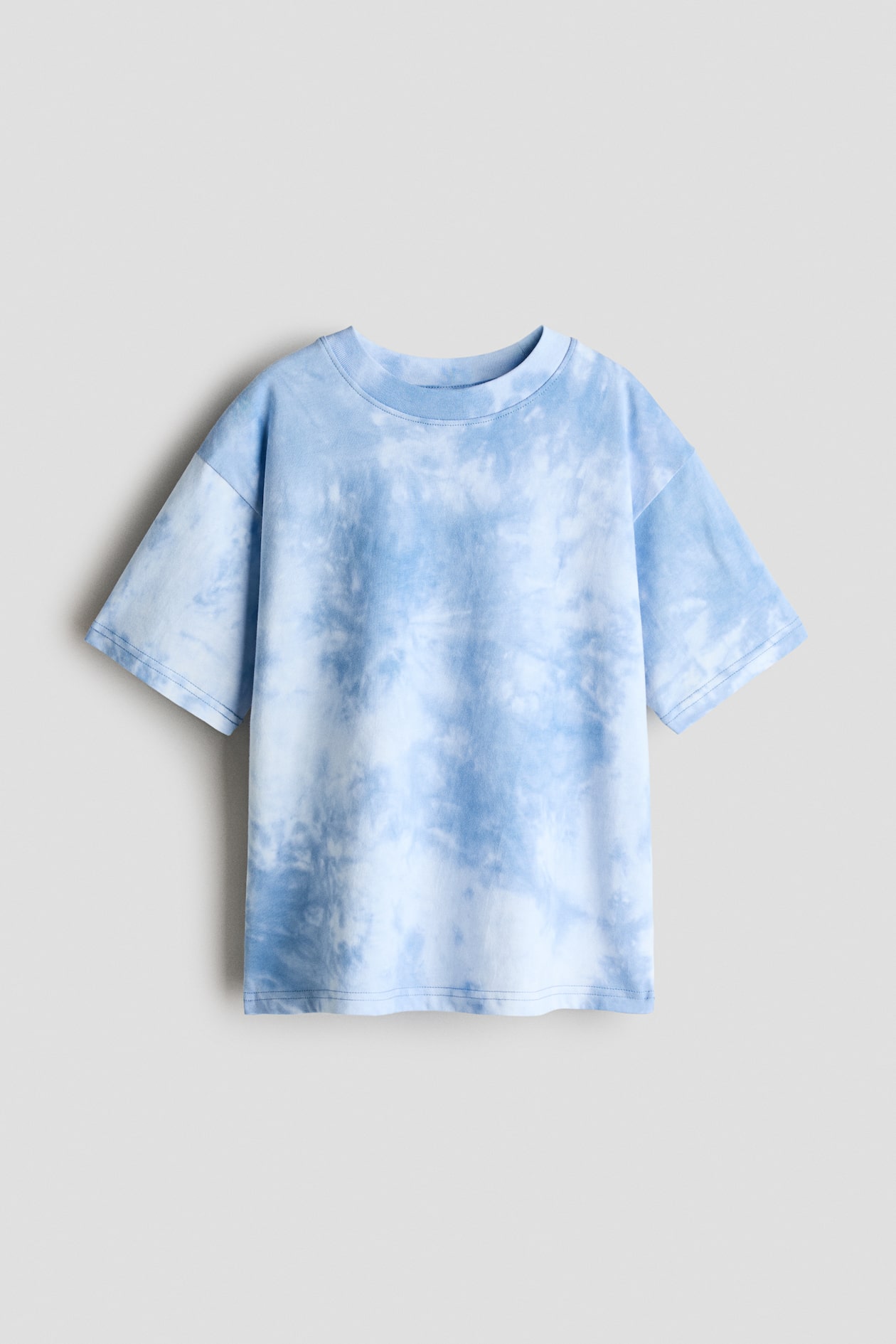 Light blue/Tie-dye Loose-fit printed T-shirt for kids | H&M IN