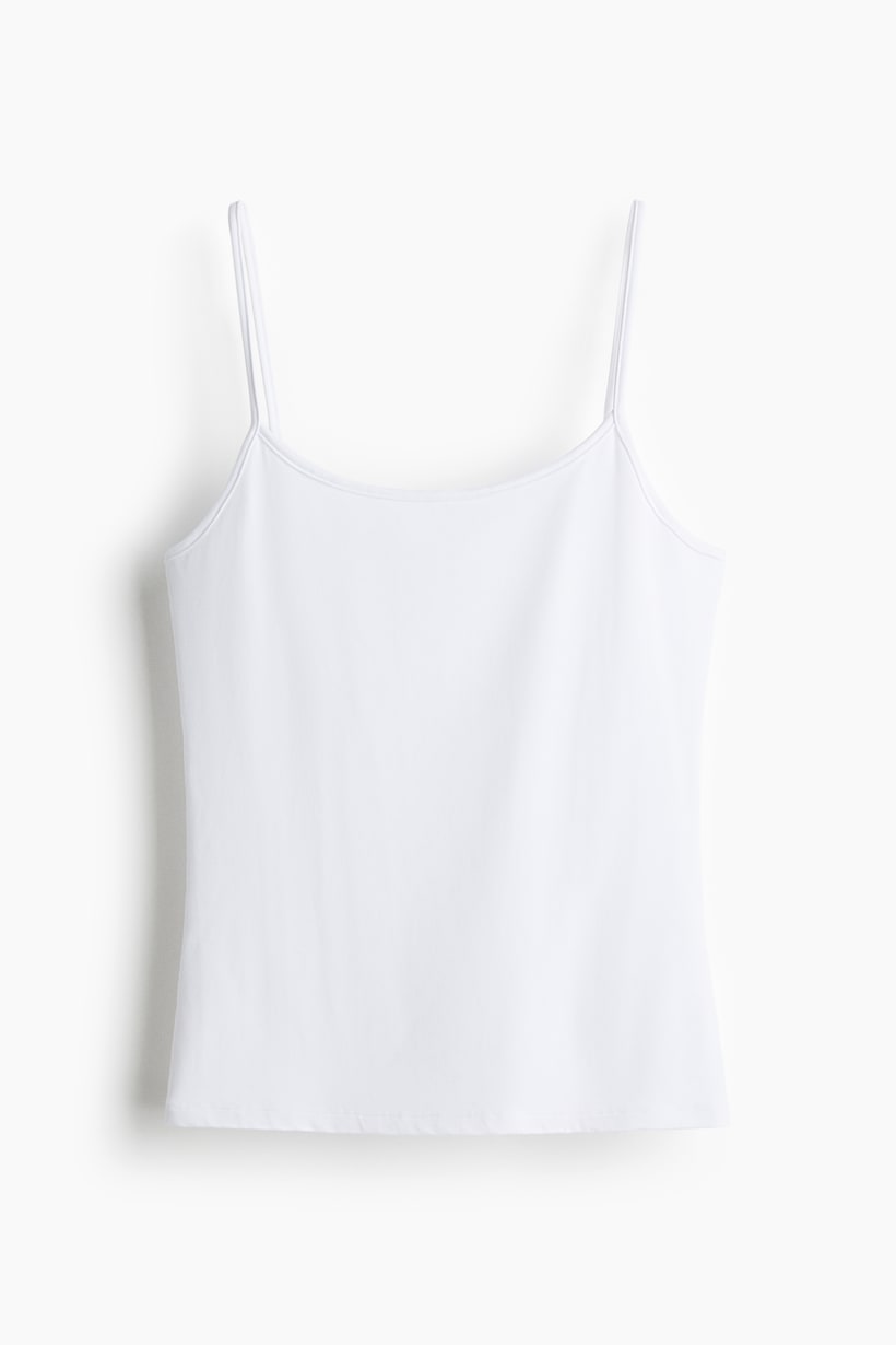 Women's White Microfiber Camisole Top | H&M US