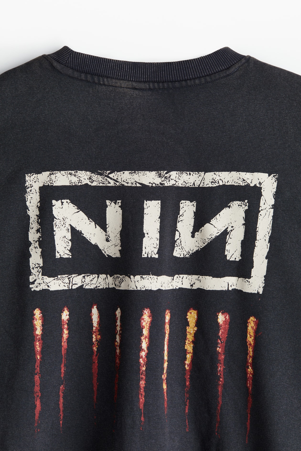 Oversized Printed Sweatshirt - Dark gray/Nine Inch Nails - Ladies | H&M US