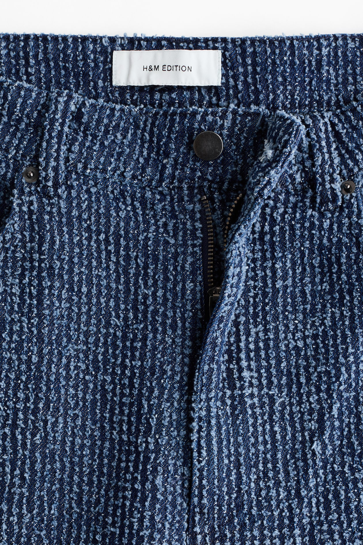 Bouclé Bootcut High Waist Jeans - כחול ג'ינס - Ladies | H&M IL