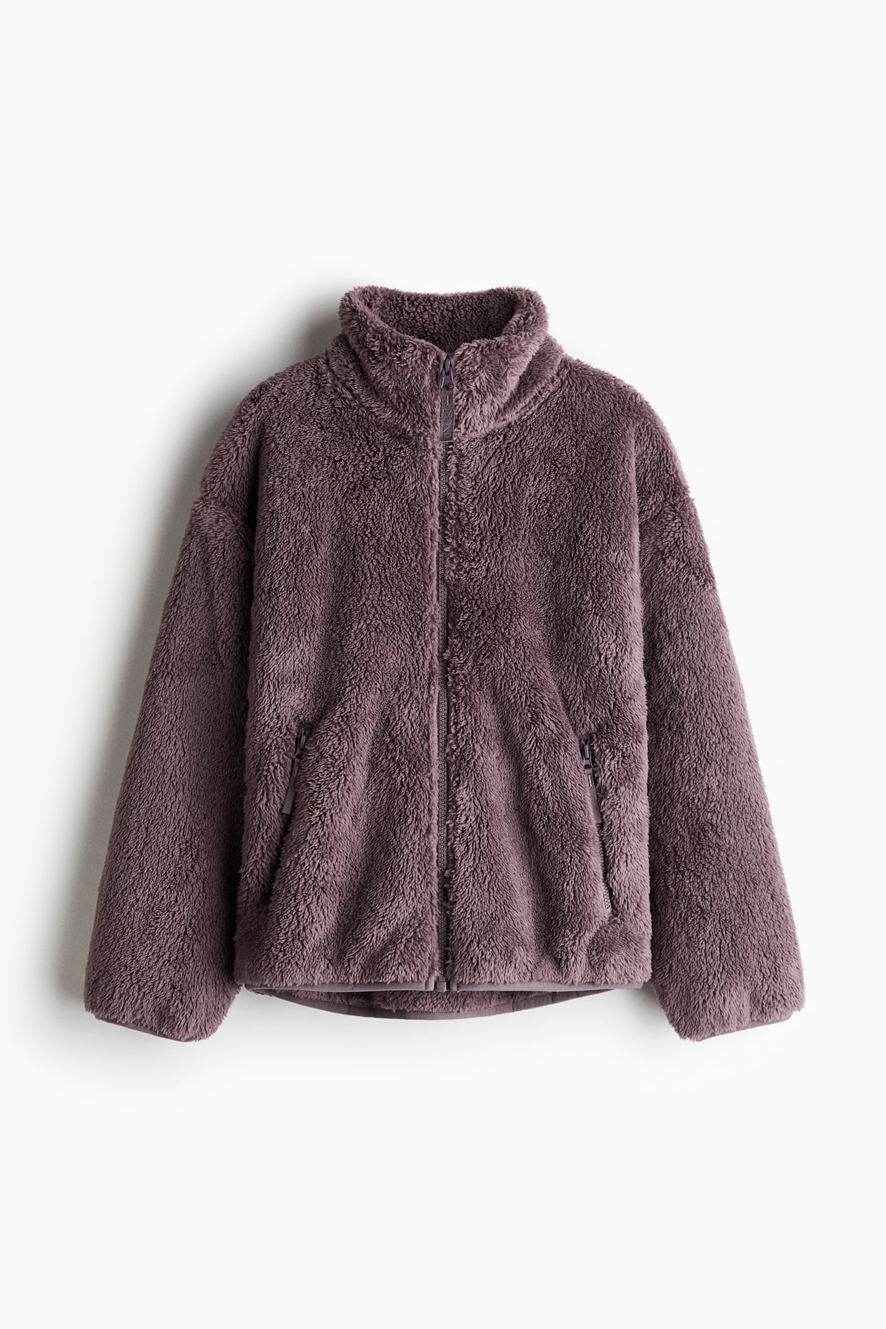 Lilac Teddy sports jacket for kids | H&M IN