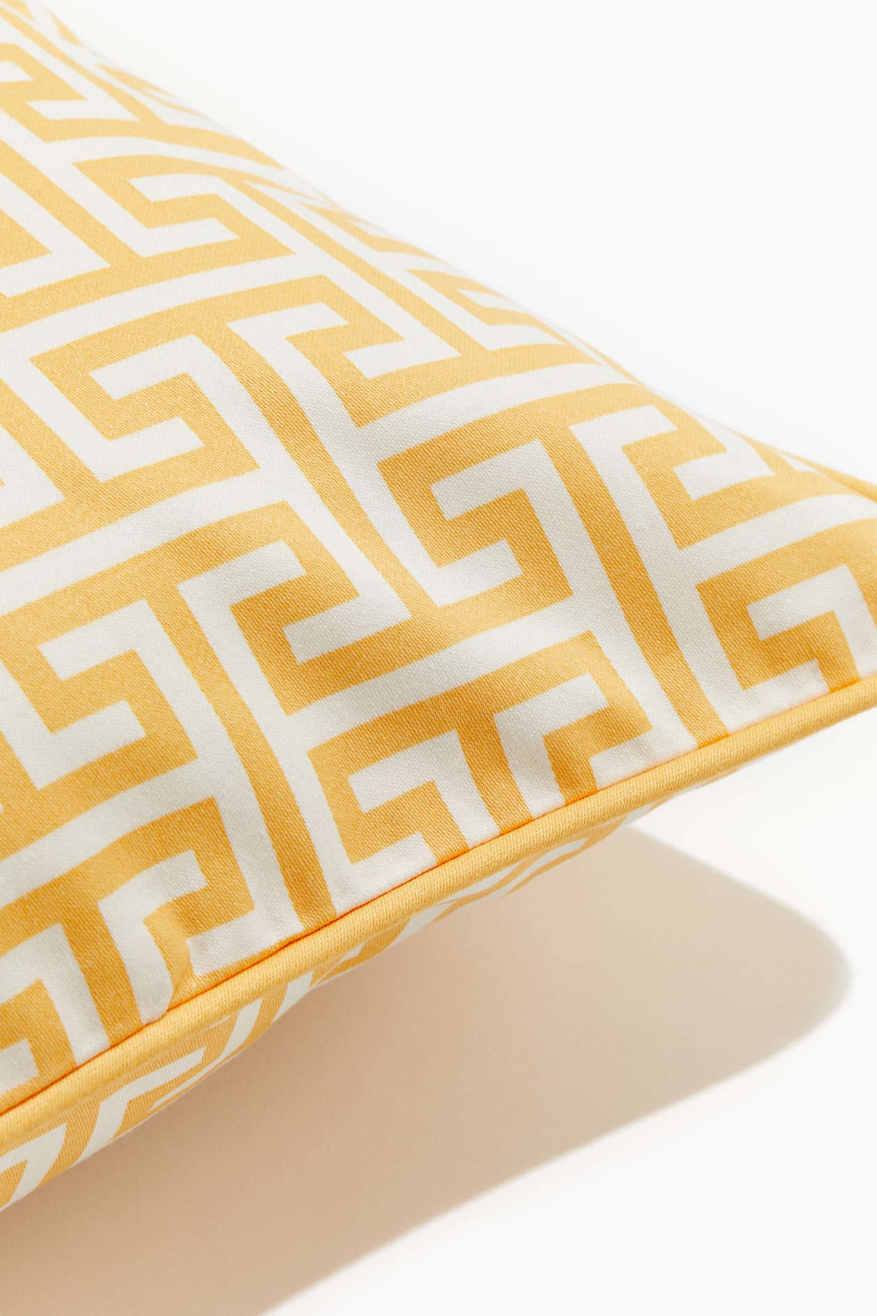 Patterned Cotton Cushion Cover - Light yellow/patterned - Home All | H&M US