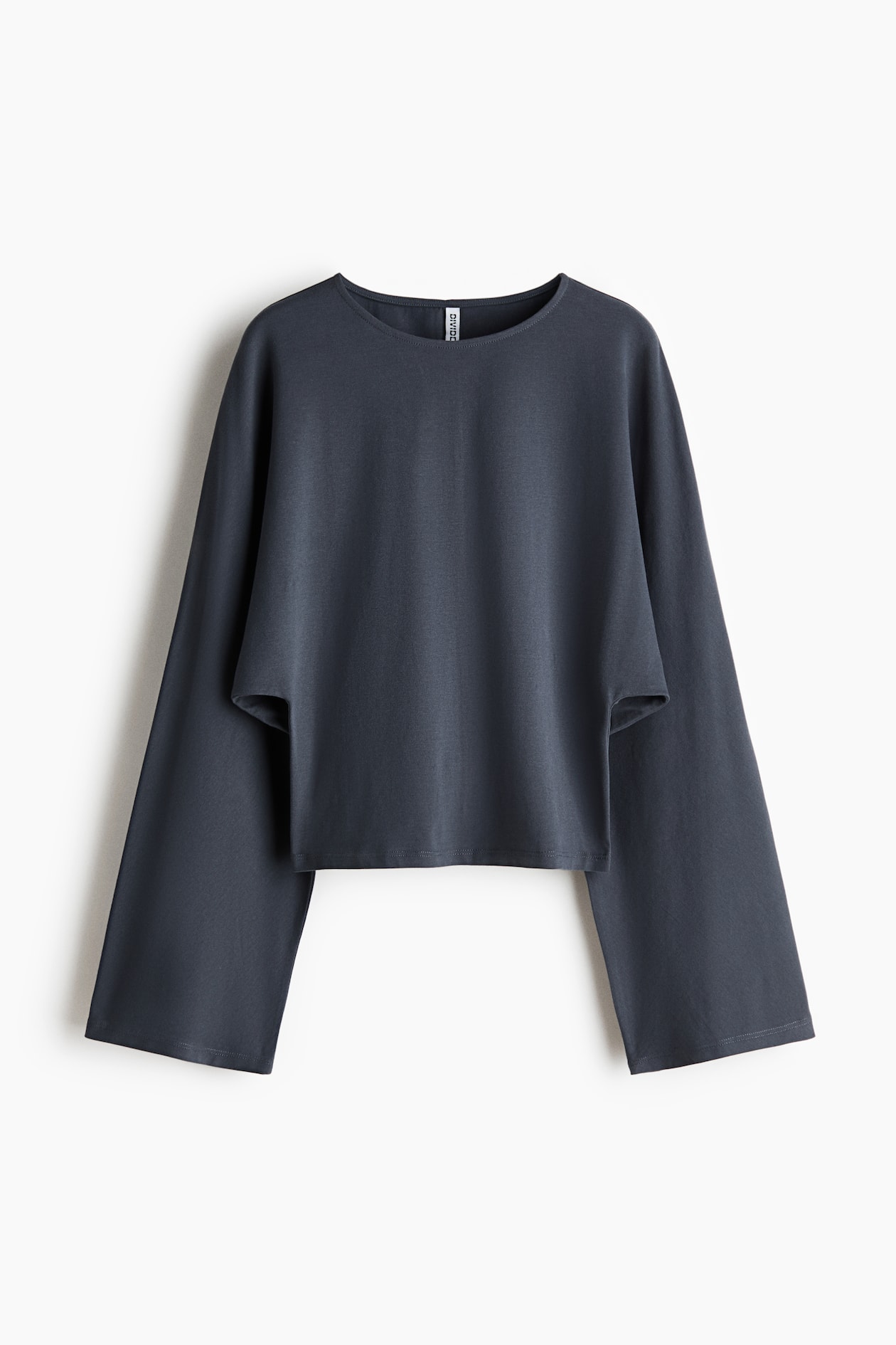 Top de punto con mangas murciélago - Azul tenue oscuro - Ladies | H&M MX