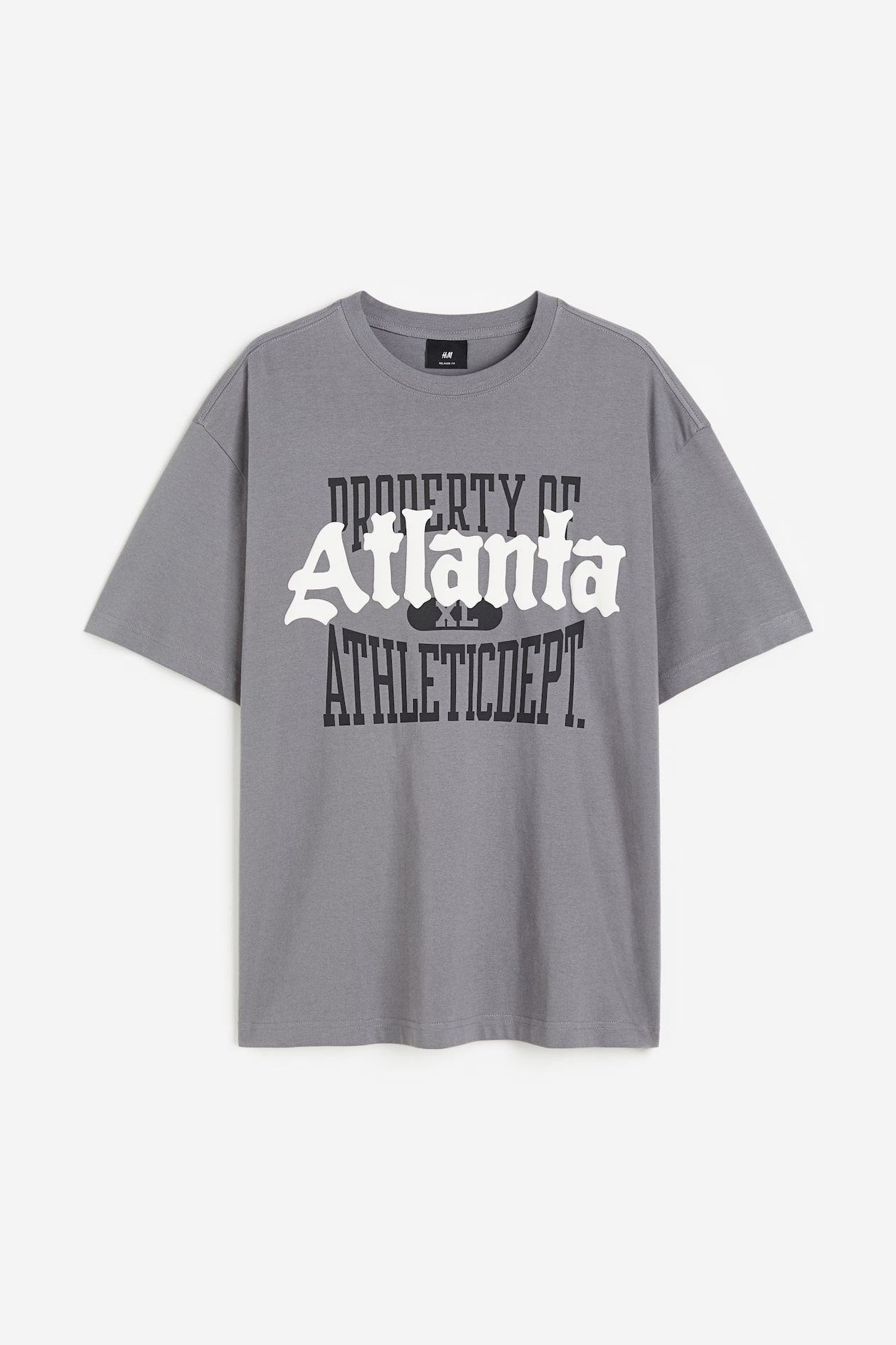 Loose Fit Printed T-shirt - Grey/Atlanta - Men | H&M GB