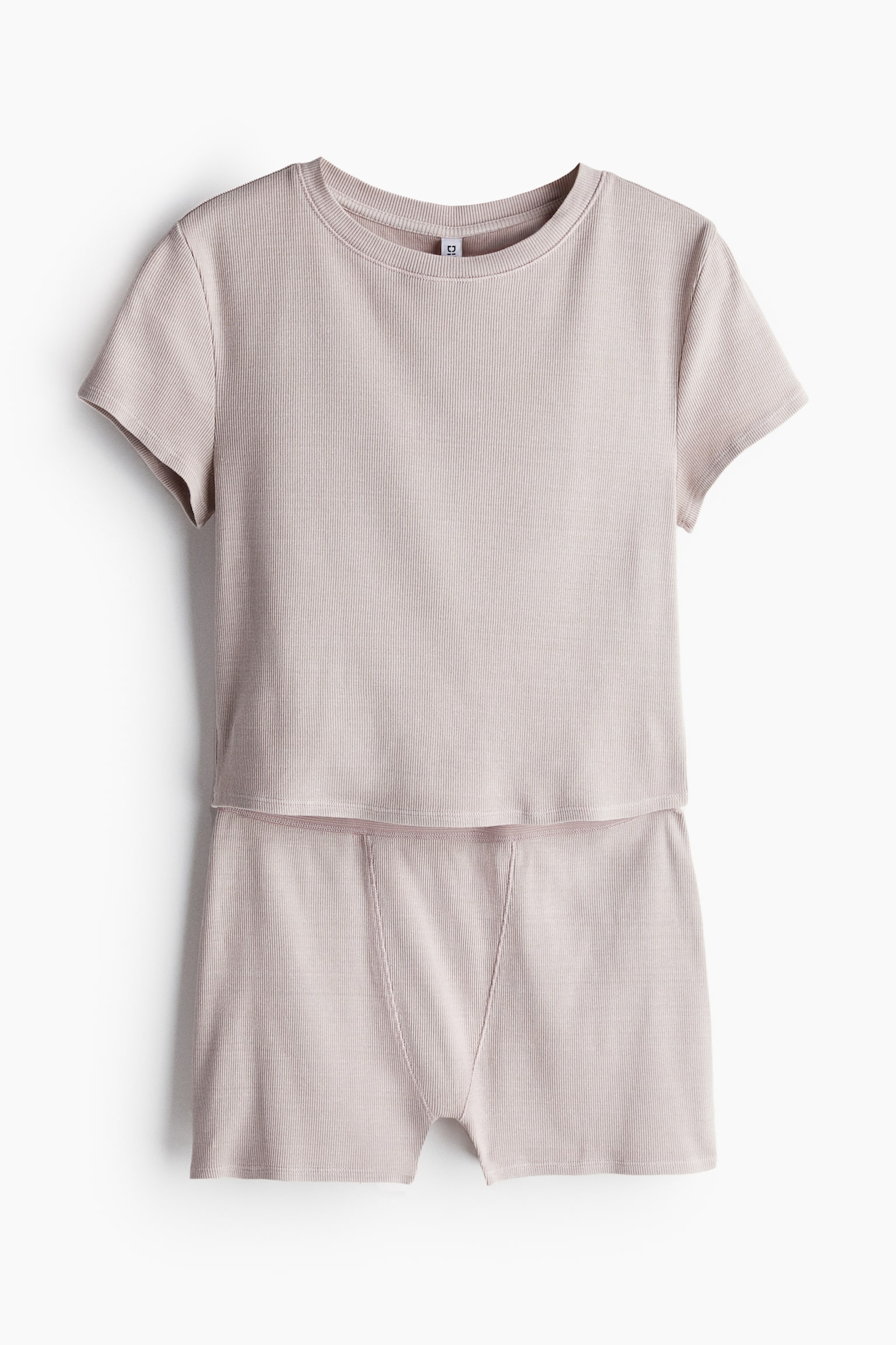 Pyjama - T-shirt en boxershort - Dusty lichtroze - DAMES | H&M NL