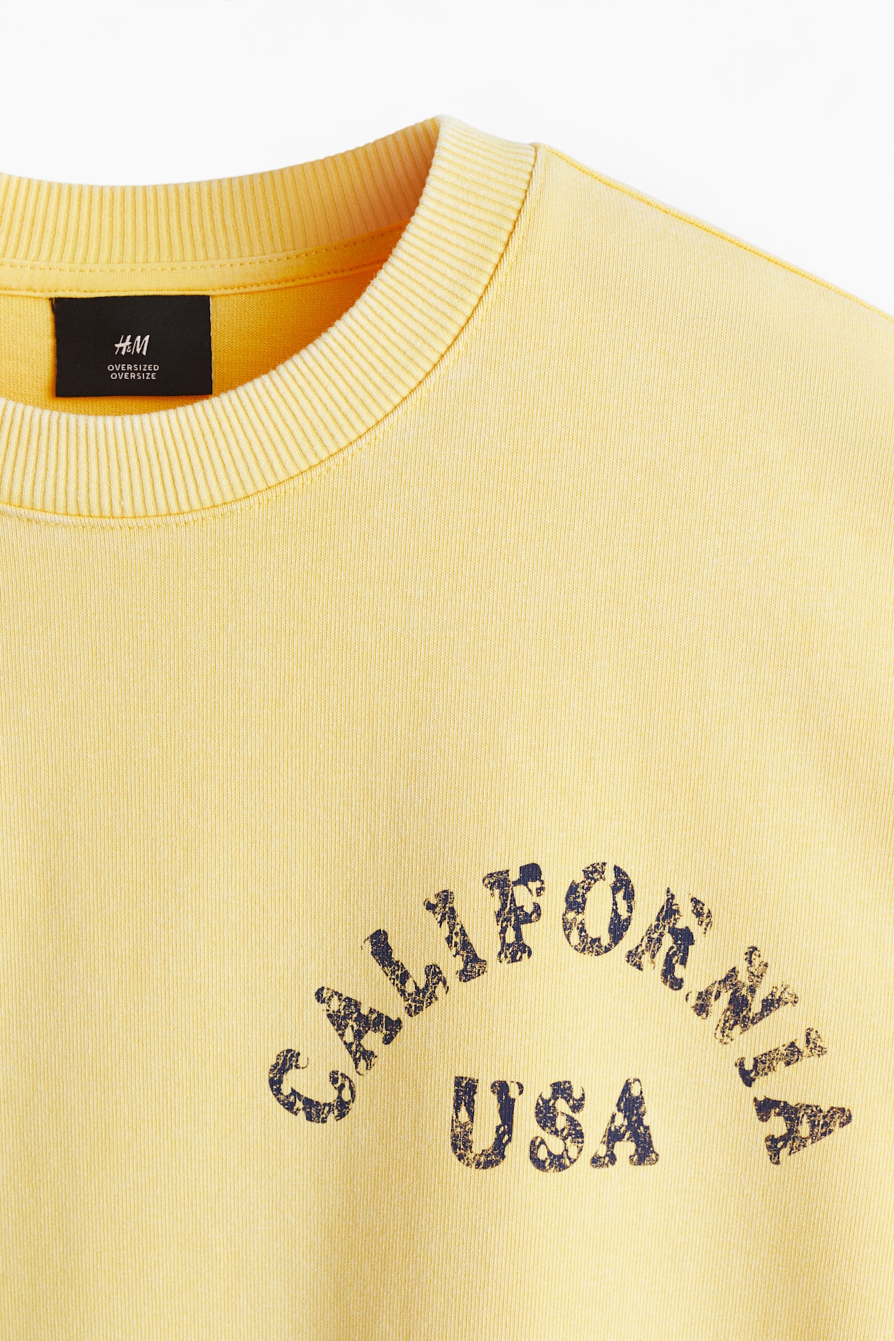 Men’s Yellow/California Oversized Boxy T-Shirt | H&M US