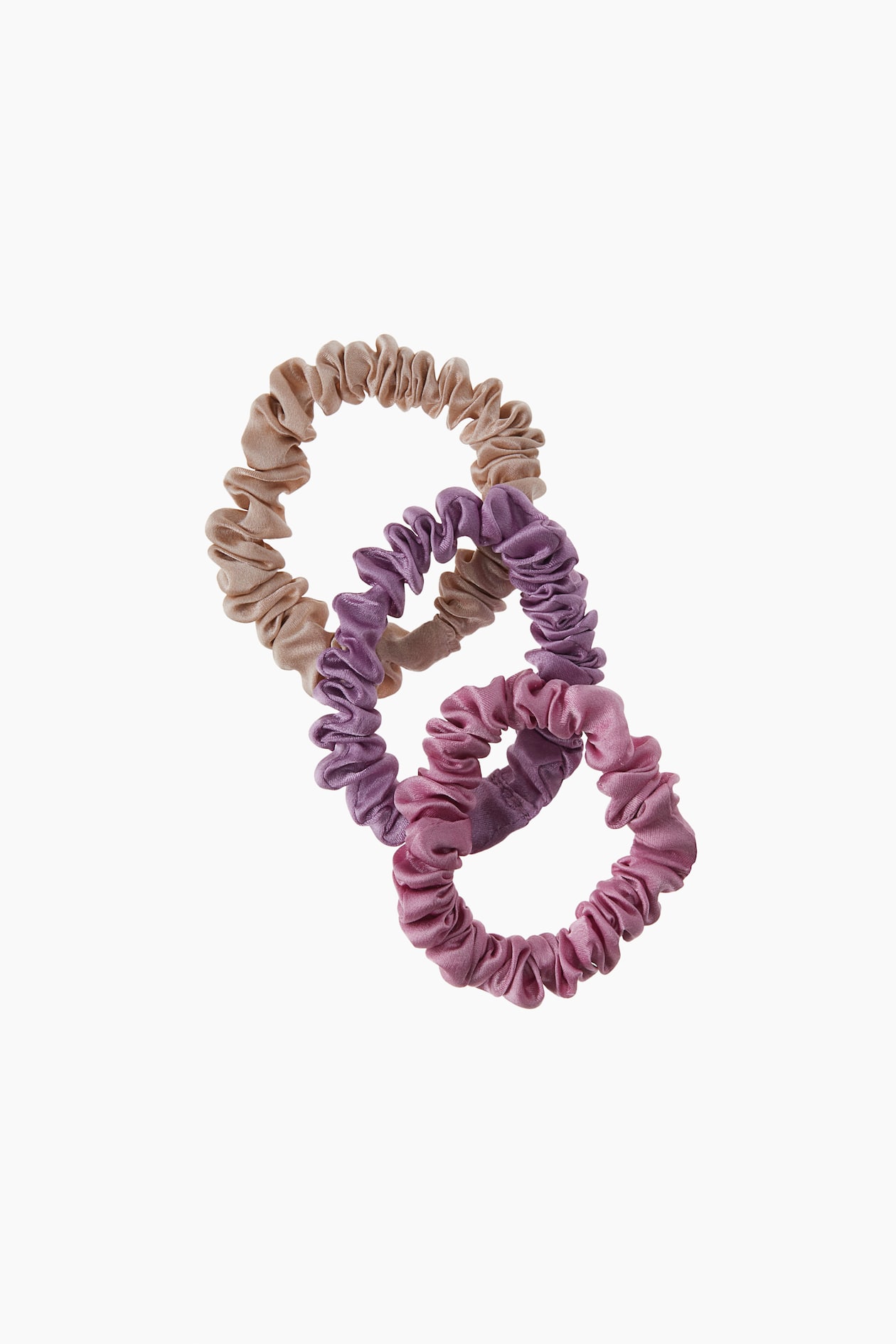 3-pack scrunchie i siden - Dimrosa - Beauty all | H&M SE