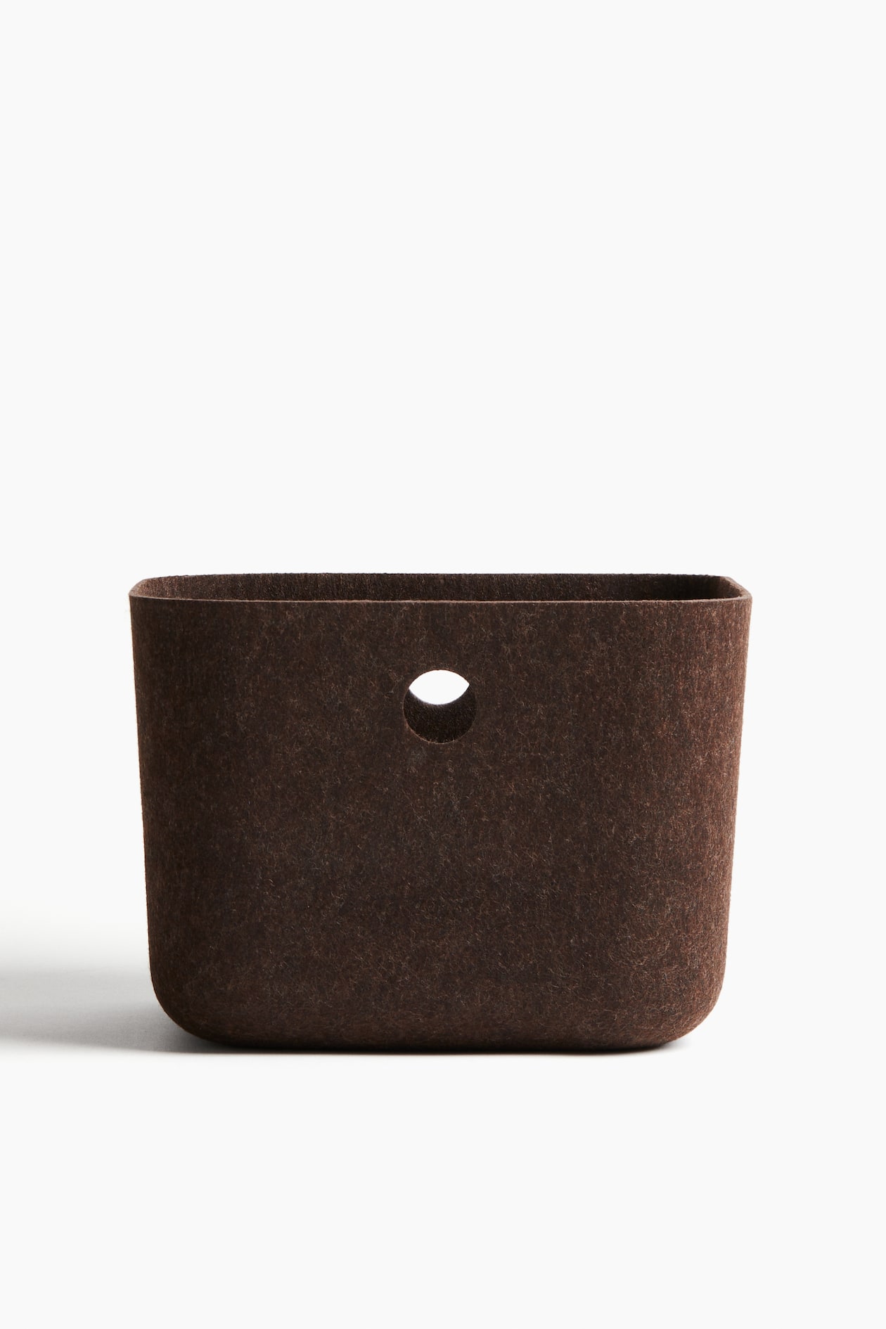 Dark brown Felted Storage Basket | H&M CA