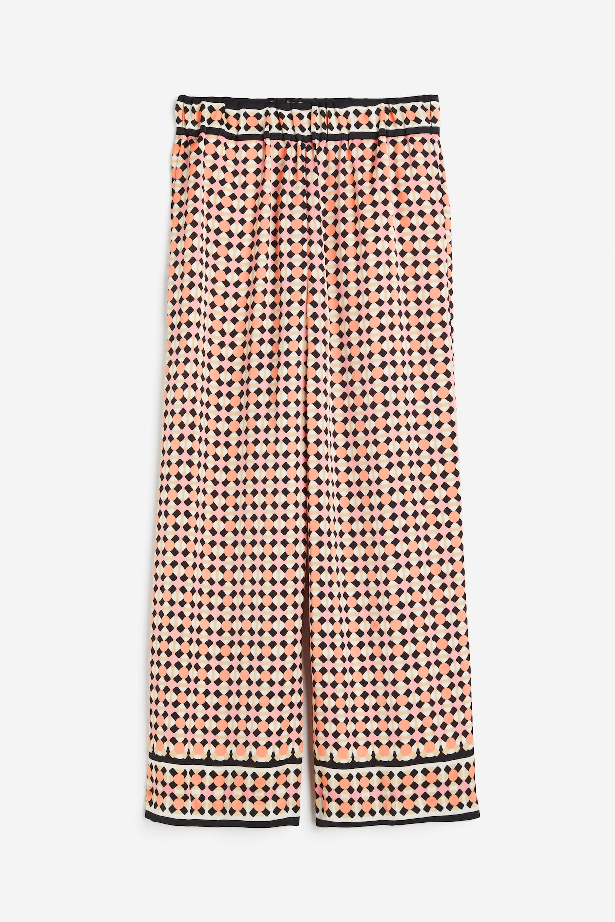 Patterned trousers - Light pink/Patterned - Ladies | H&M SG