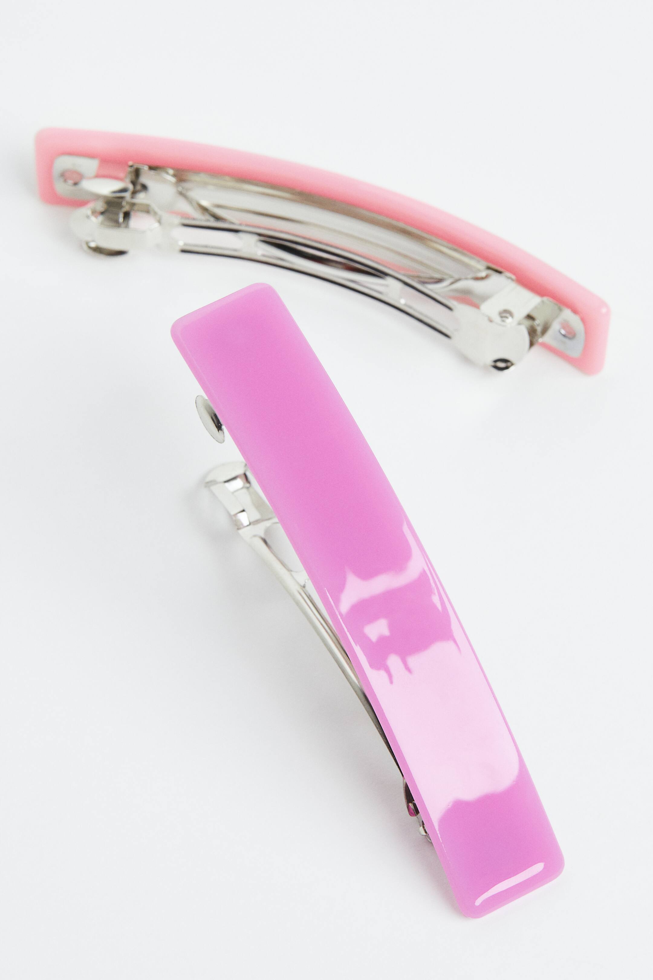 2-pack hair clips - Light pink/Light purple - Ladies | H&M GB