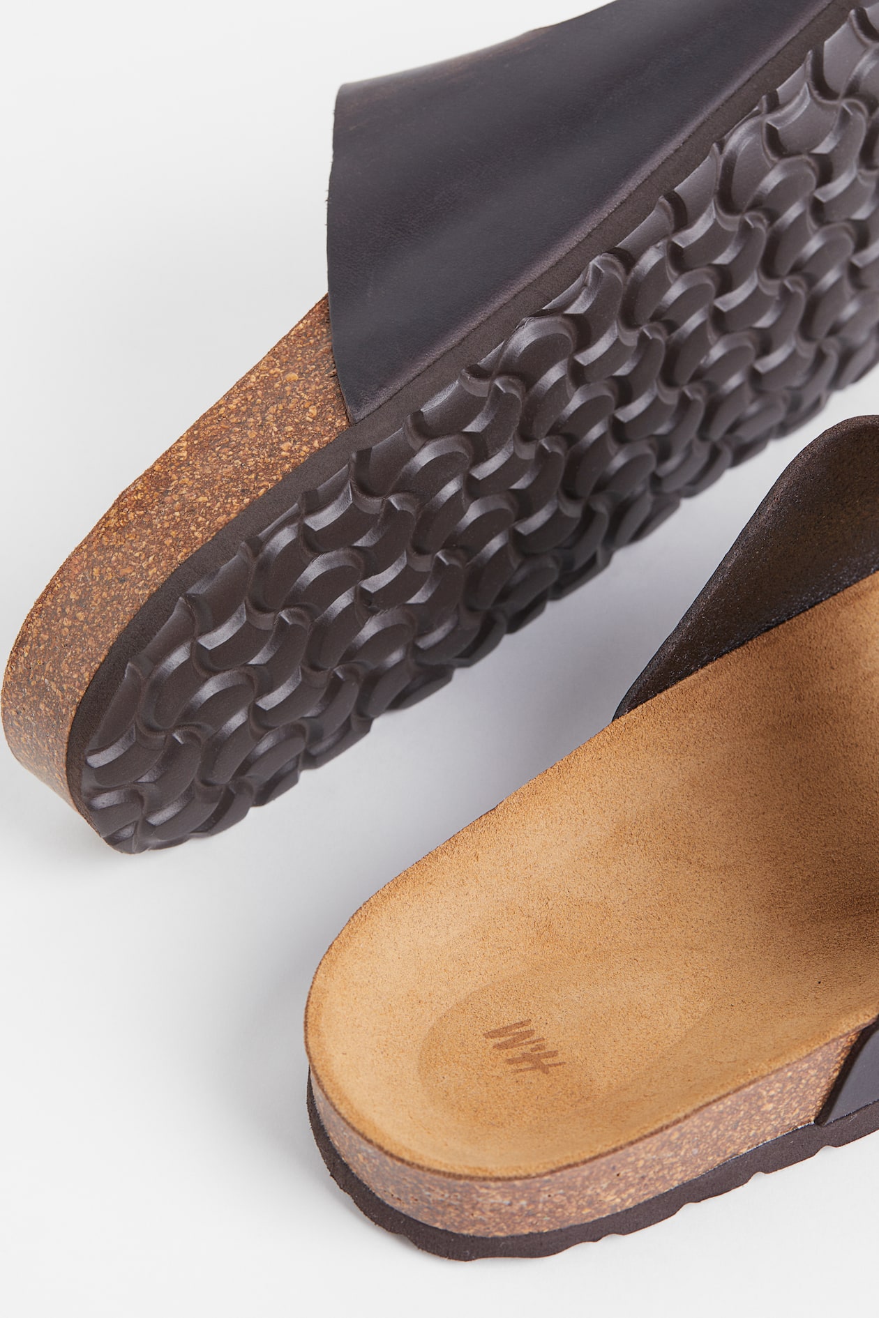 Leather Sandals - Dark brown - Men | H&M US