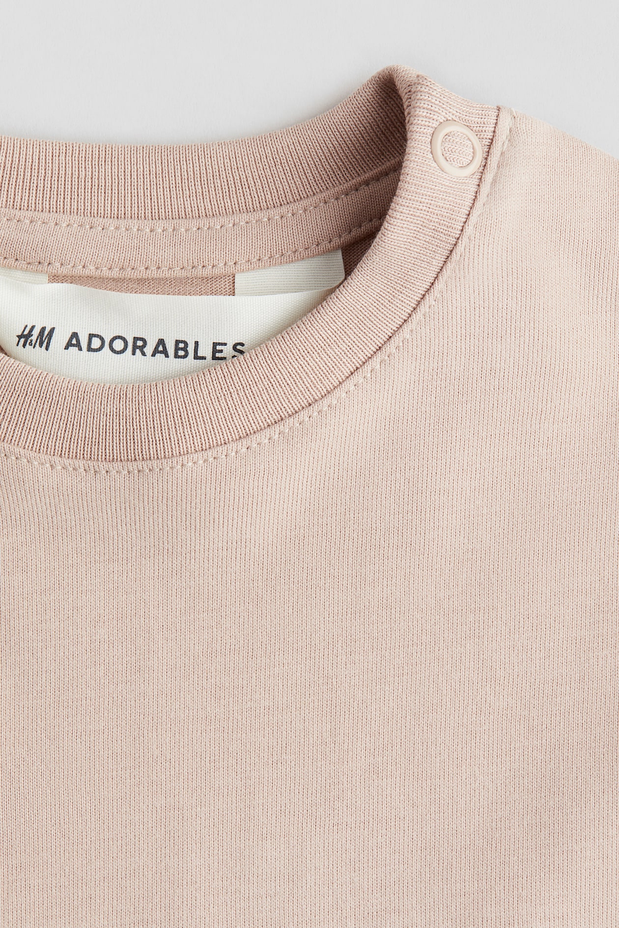 T-shirt ampia in cotone pima - Rosa polvere chiaro - BAMBINO | H&M IT