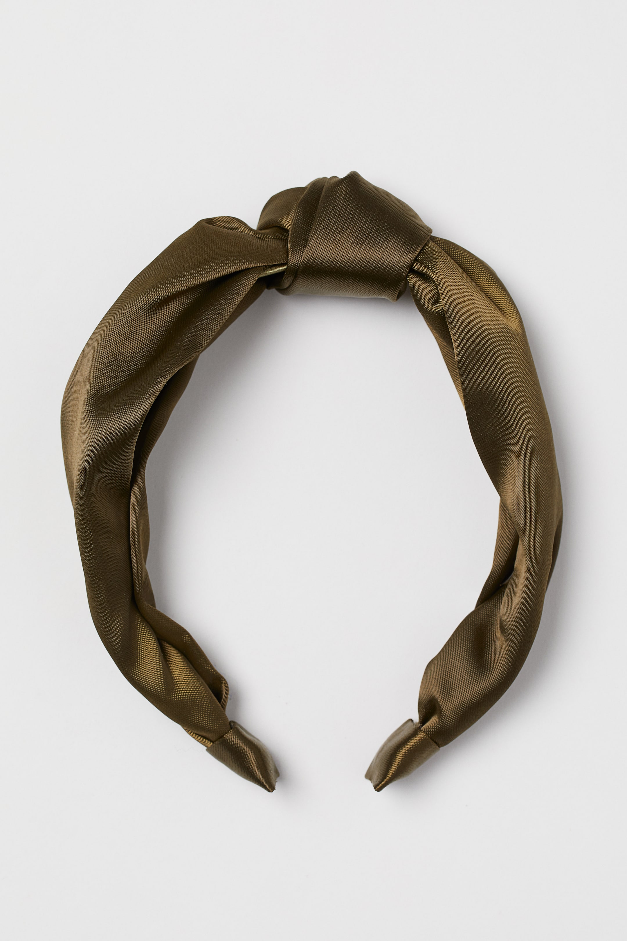 Alice band with a knot - Dark khaki green - Ladies | H&M IE