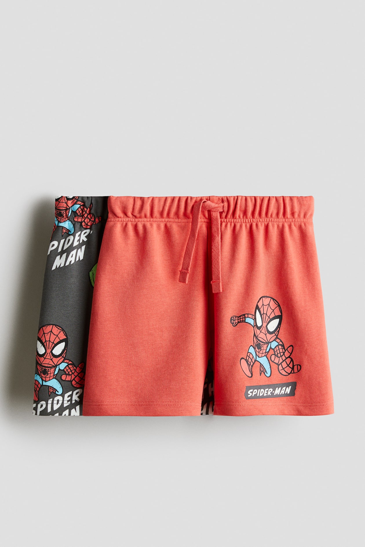 2-pack Printed Sweatshorts - Red/Marvel Comics - Kids | H&M US