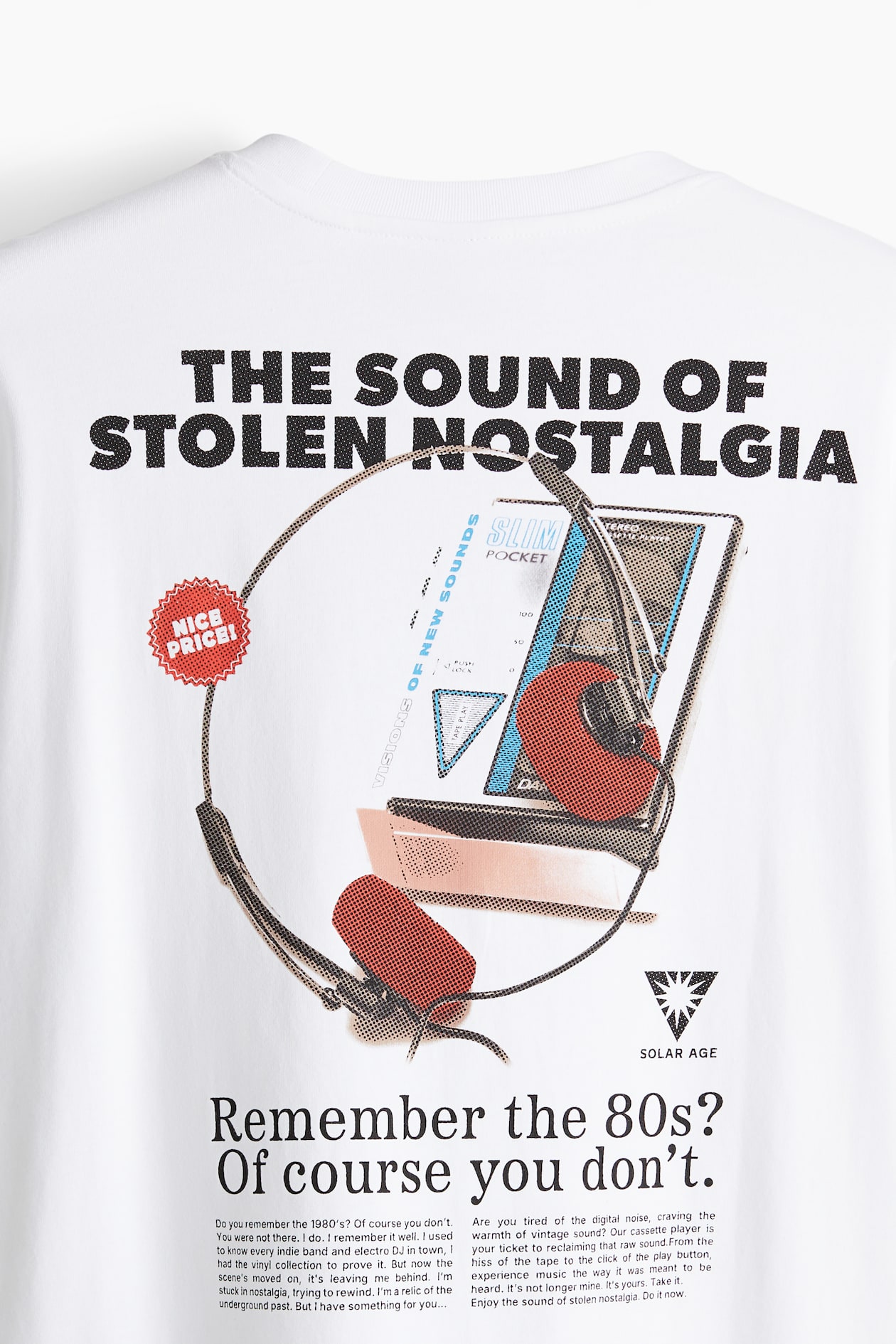 Loose Fit Printed T-shirt - White/Nostalgia - Men | H&M US