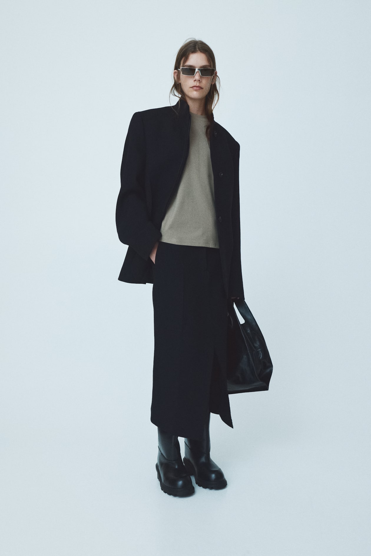 Playera con canesú - Verde caqui claro - Ladies | H&M MX