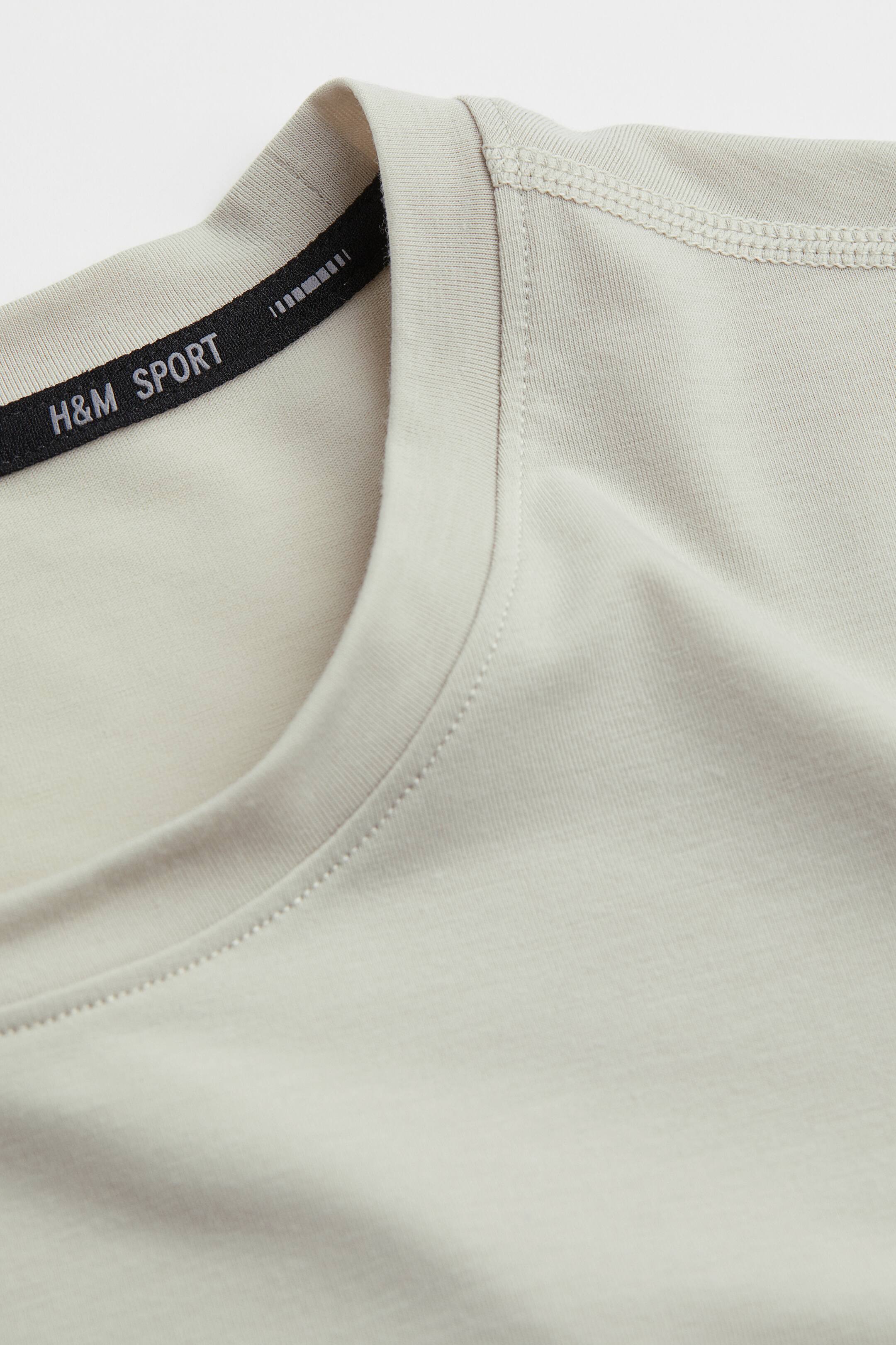Short-sleeved Sports Shirt - Beige - Men | H&M CA
