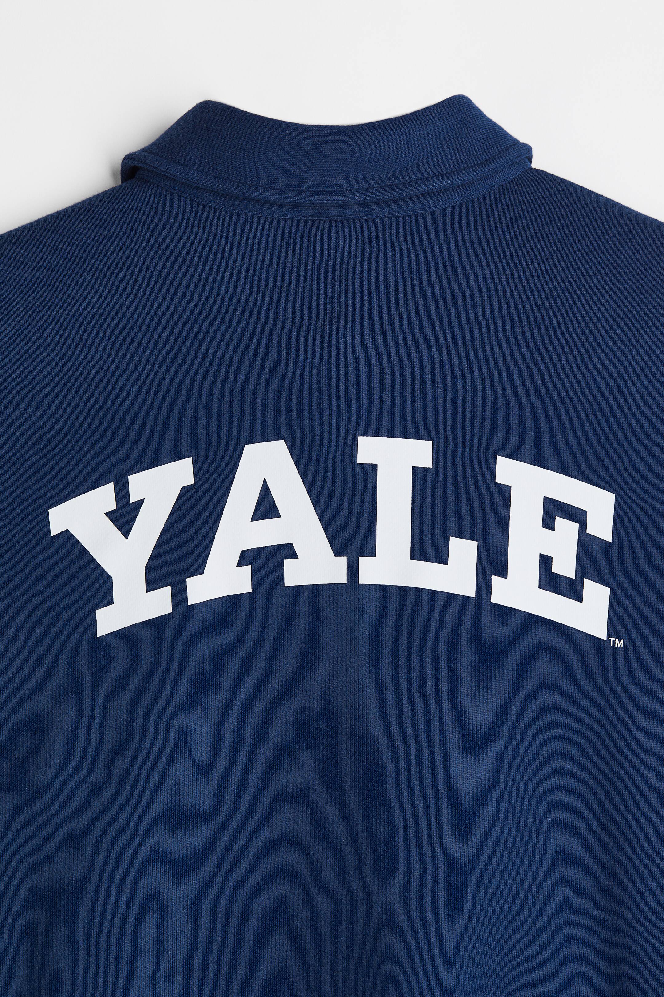 Oversized Fit Polo shirt - Dark blue/Yale - Men | H&M PH
