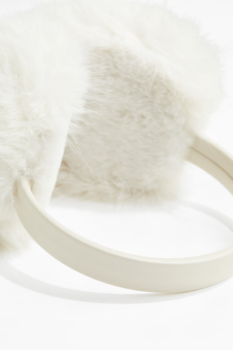 Women's White Fluffy earmuffs | H&M GB