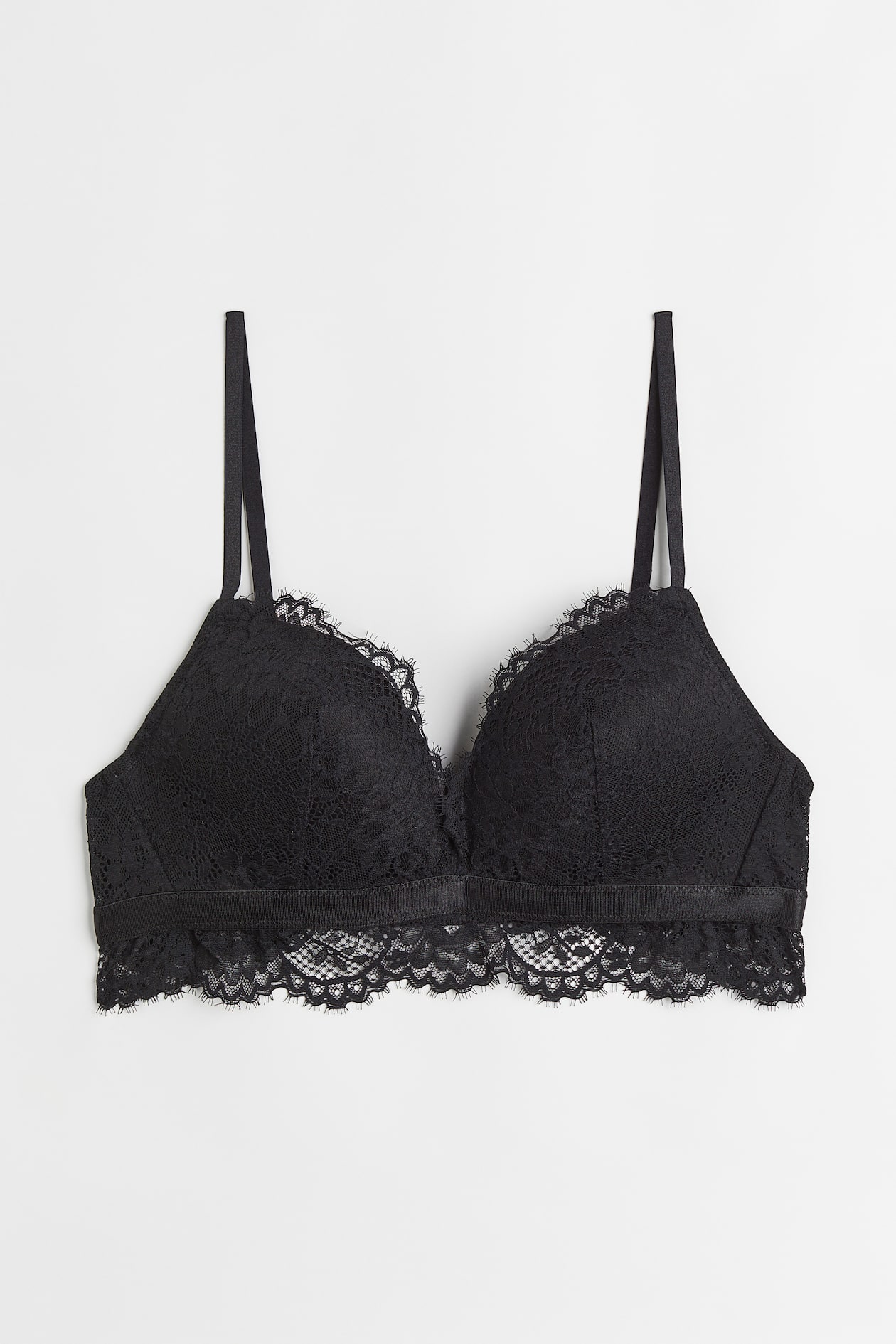 Lace Push-up Bralette - Black - Ladies | H&M US
