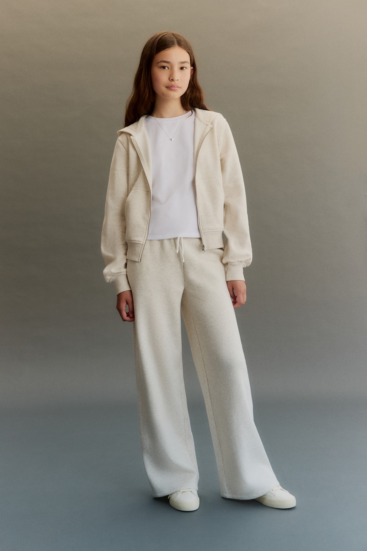 Light beige melange Brushed-Inside Joggers for kids | H&M US