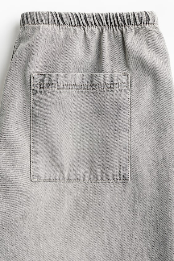 Denim Drawstring Pants - Light gray - Ladies | H&M US