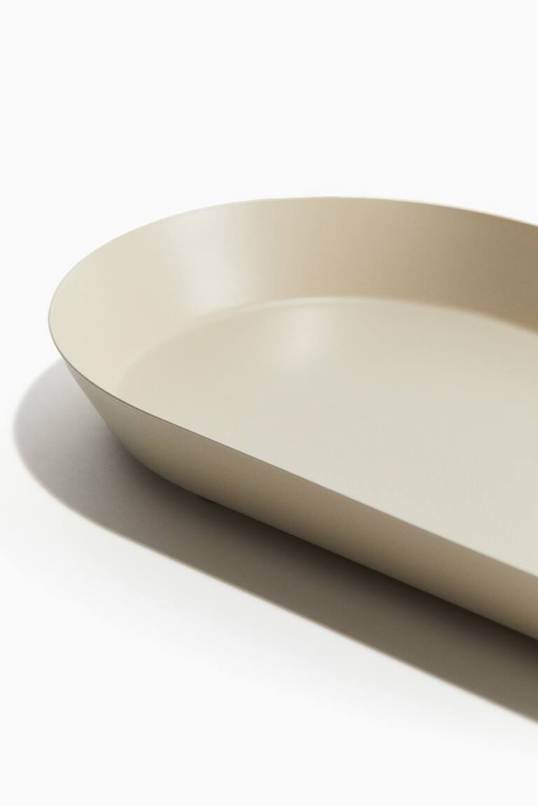 Small Metal Tray - Light beige - Home All | H&M US