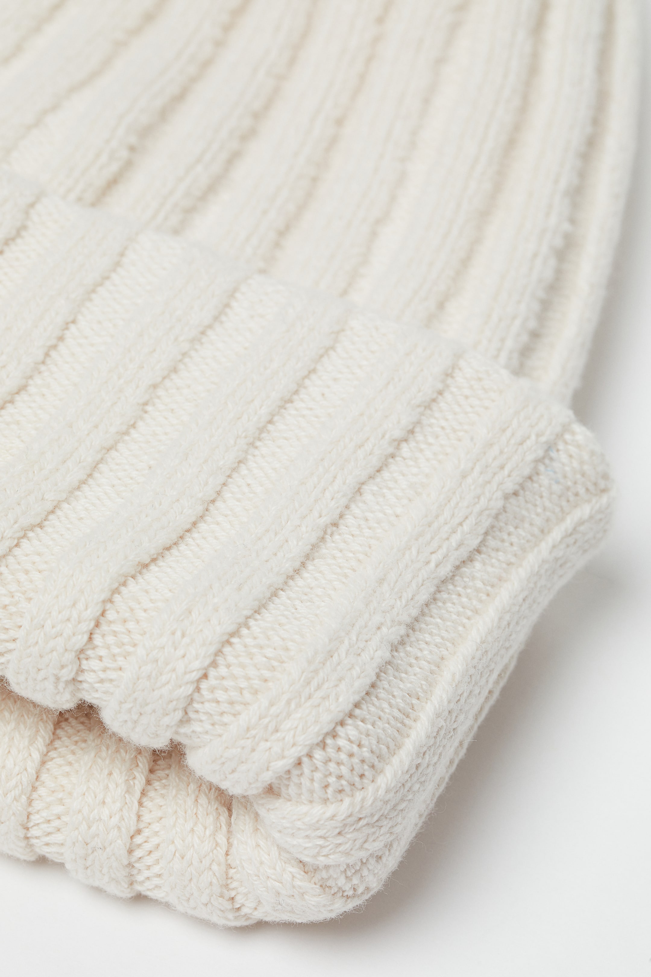 Rib-knit Hat - White - Ladies | H&M CA