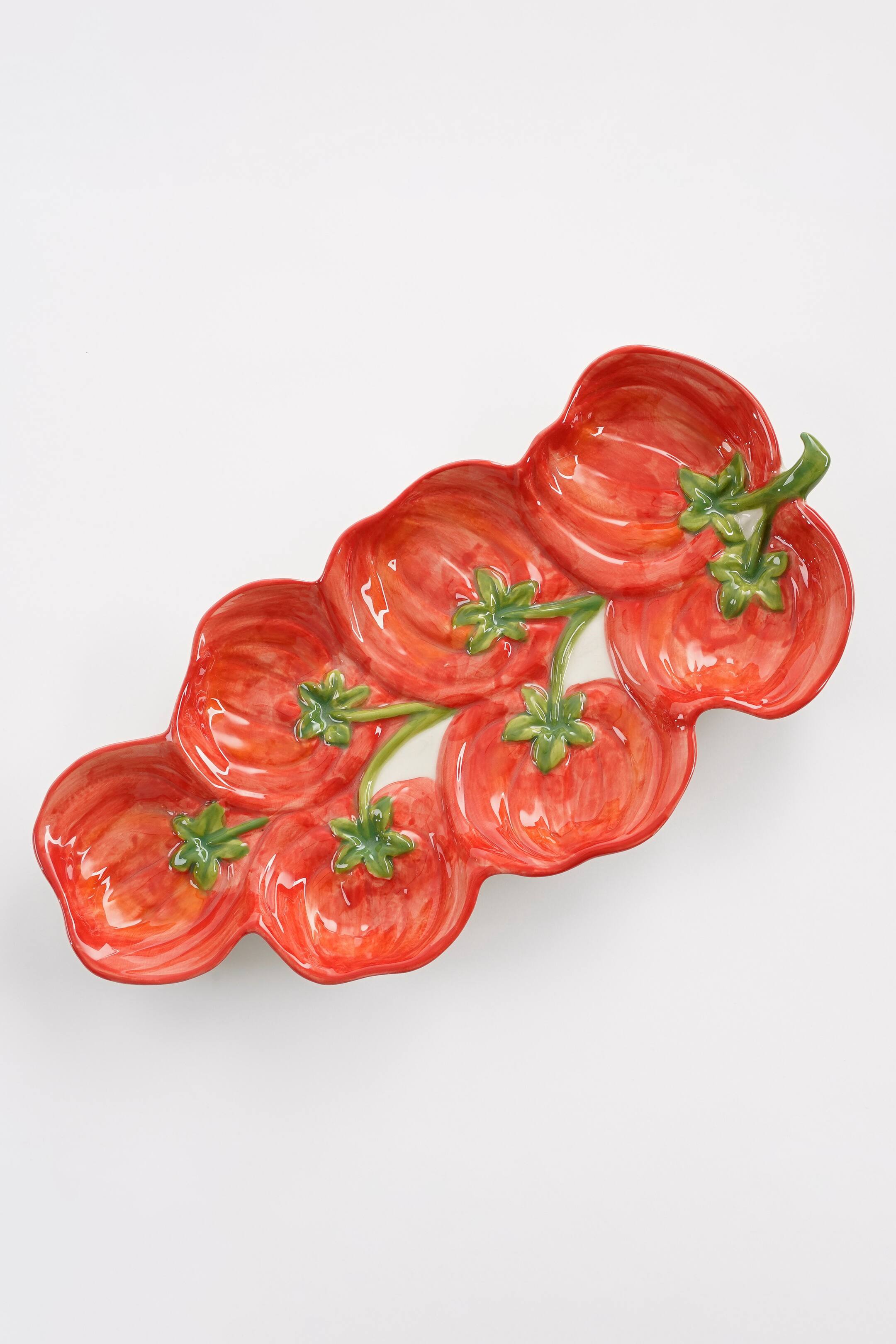 Stoneware plate - Punainen - Home All | H&M FI